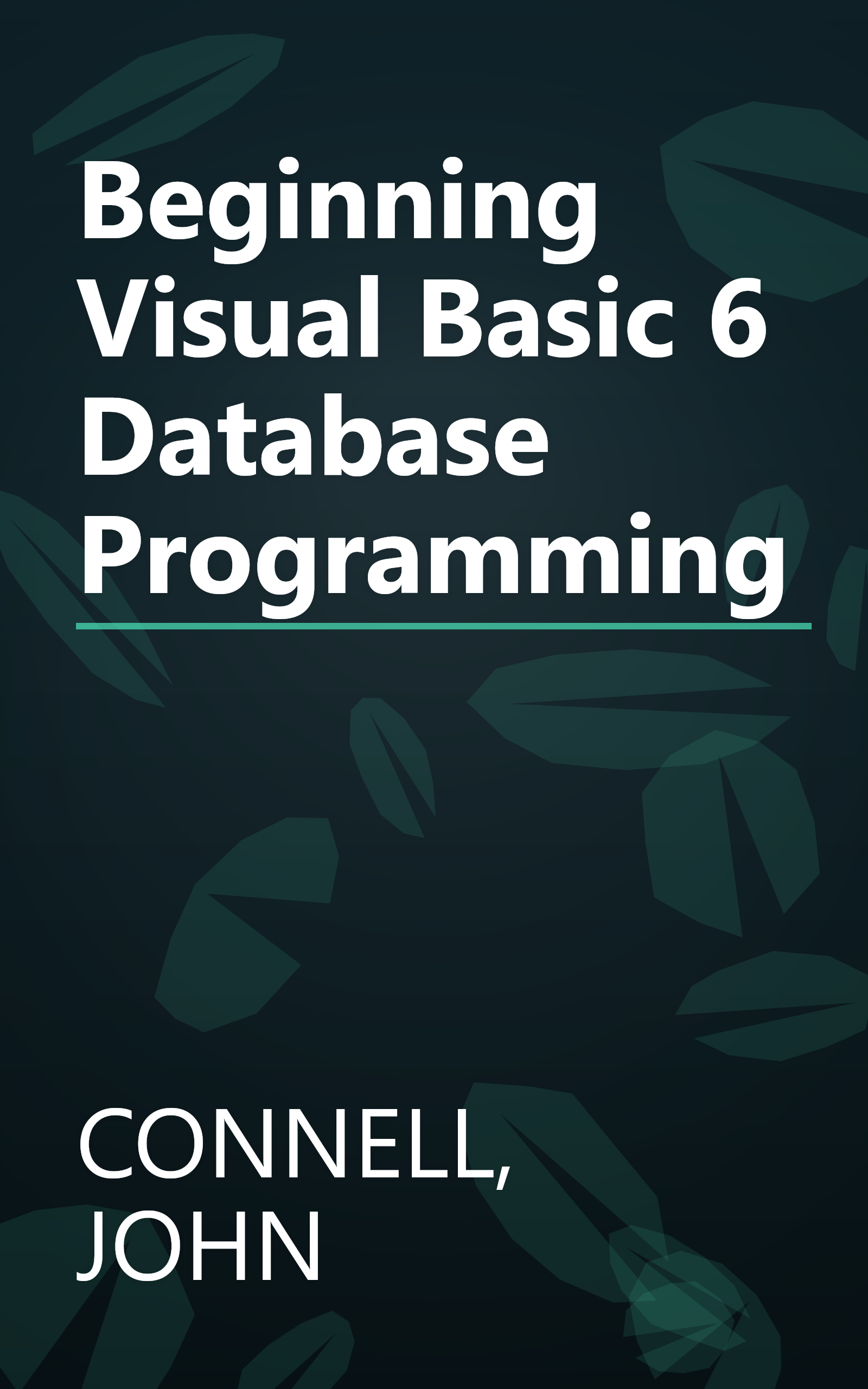 Beginning Visual Basic 6 Database Programming book cover