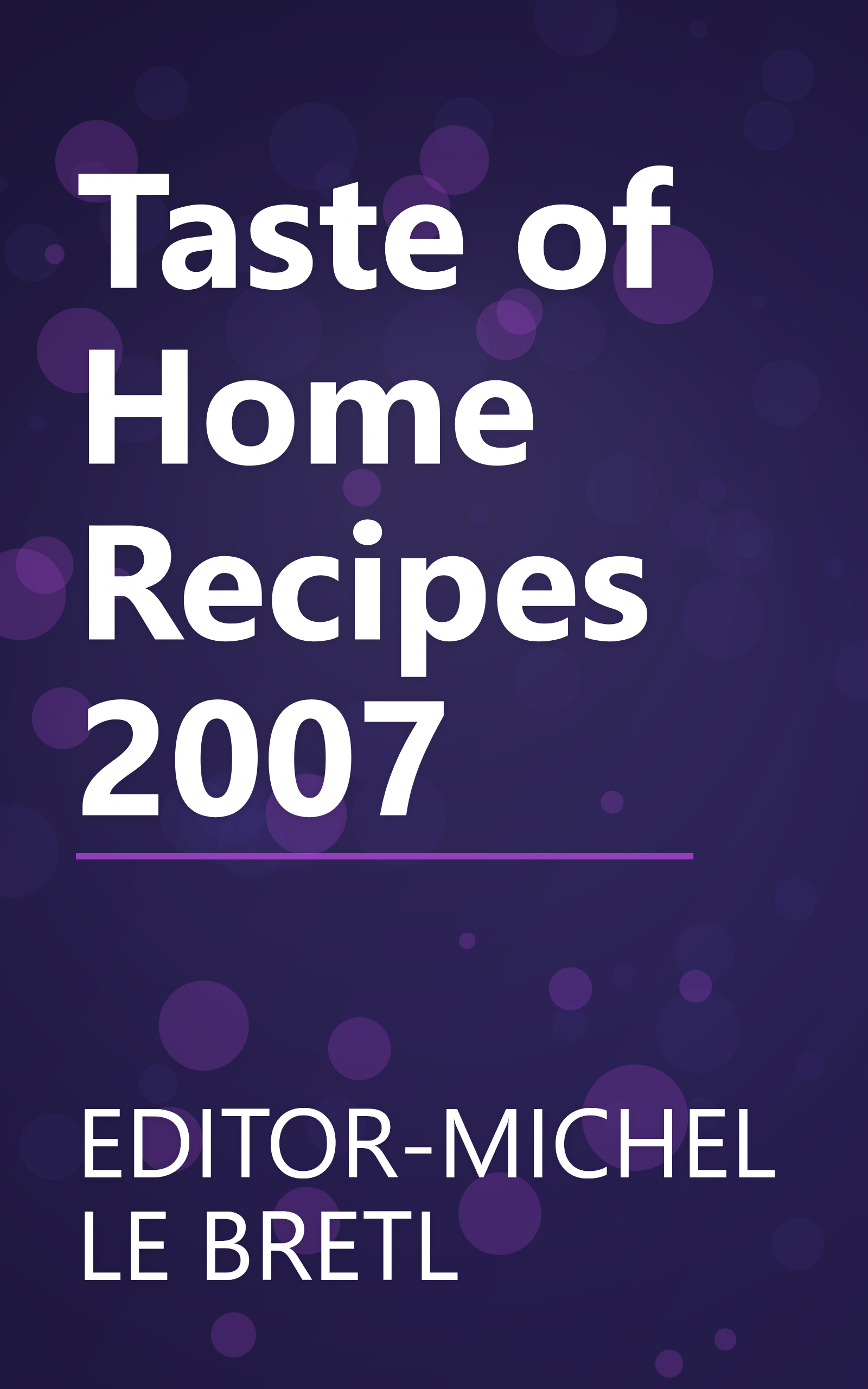 Taste of Home Recipes 2007 book cover