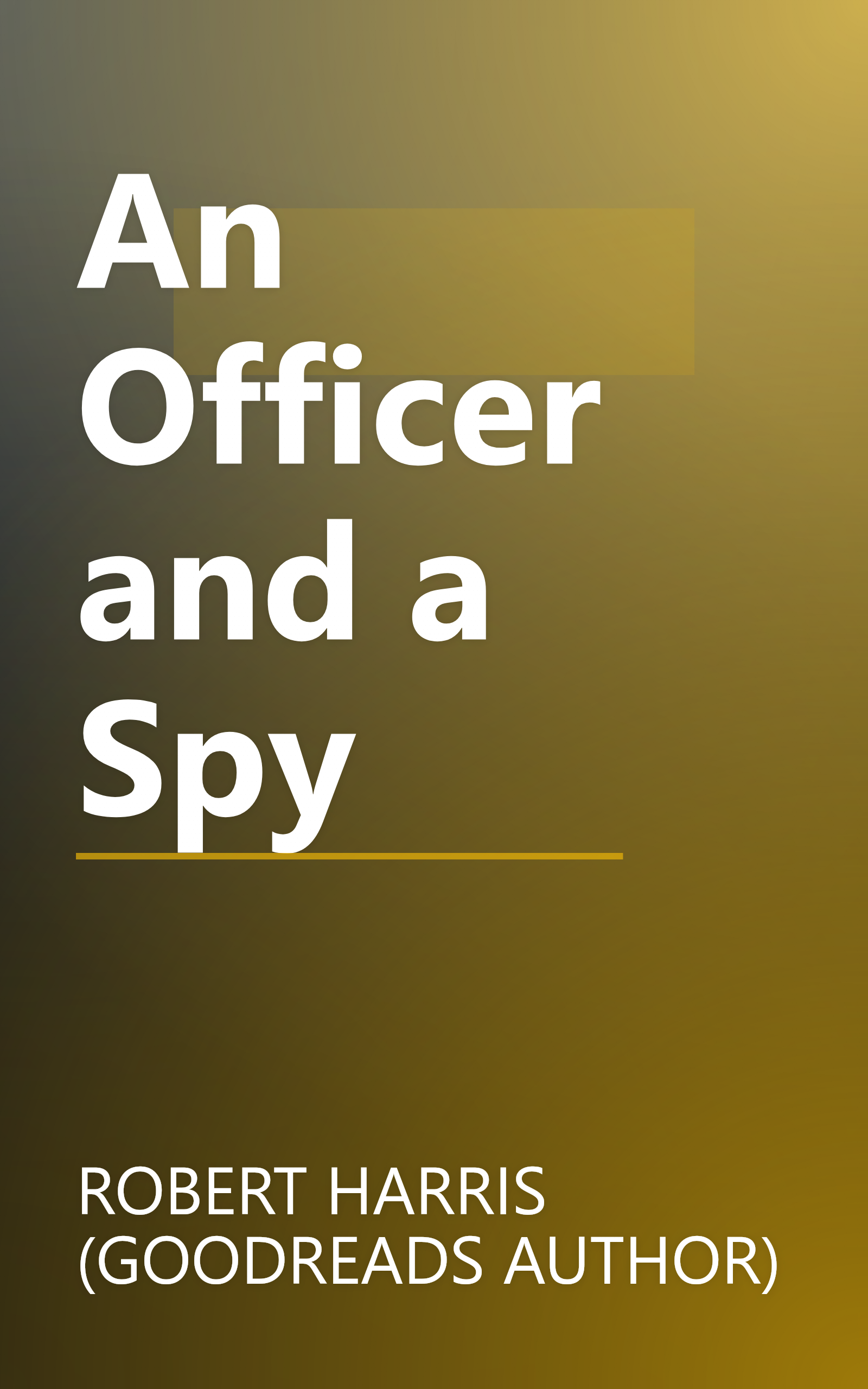An Officer and a Spy book cover
