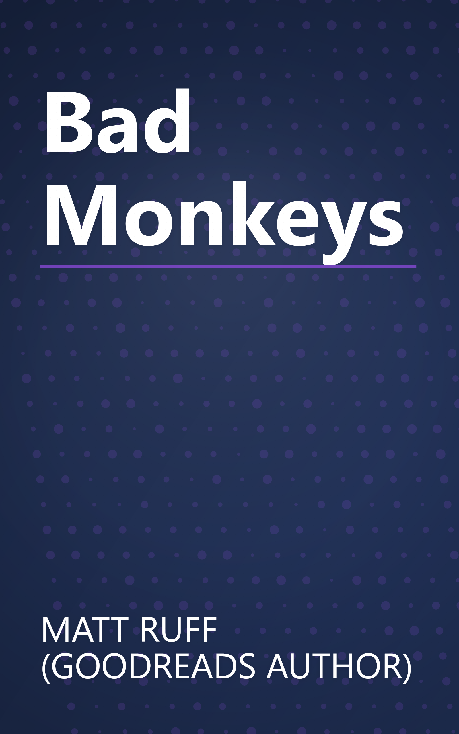 Bad Monkeys book cover