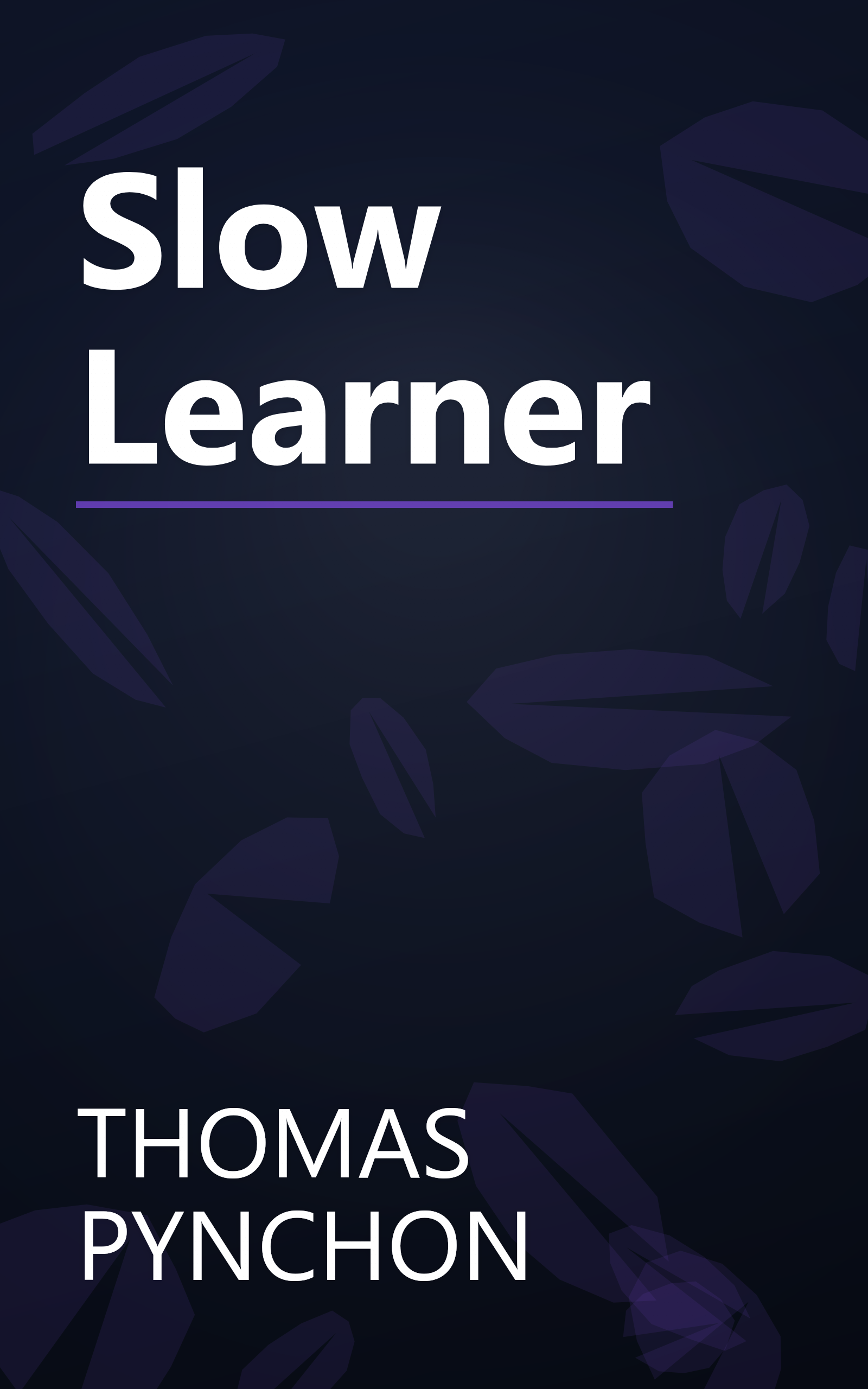 Slow Learner book cover