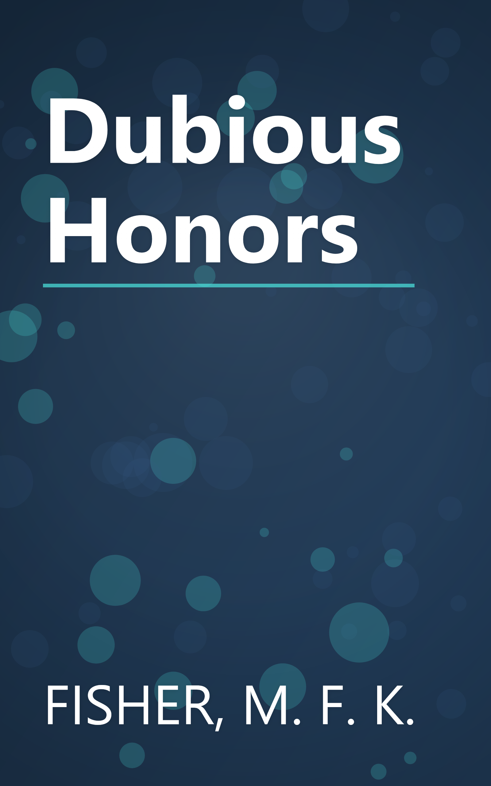 Dubious Honors book cover