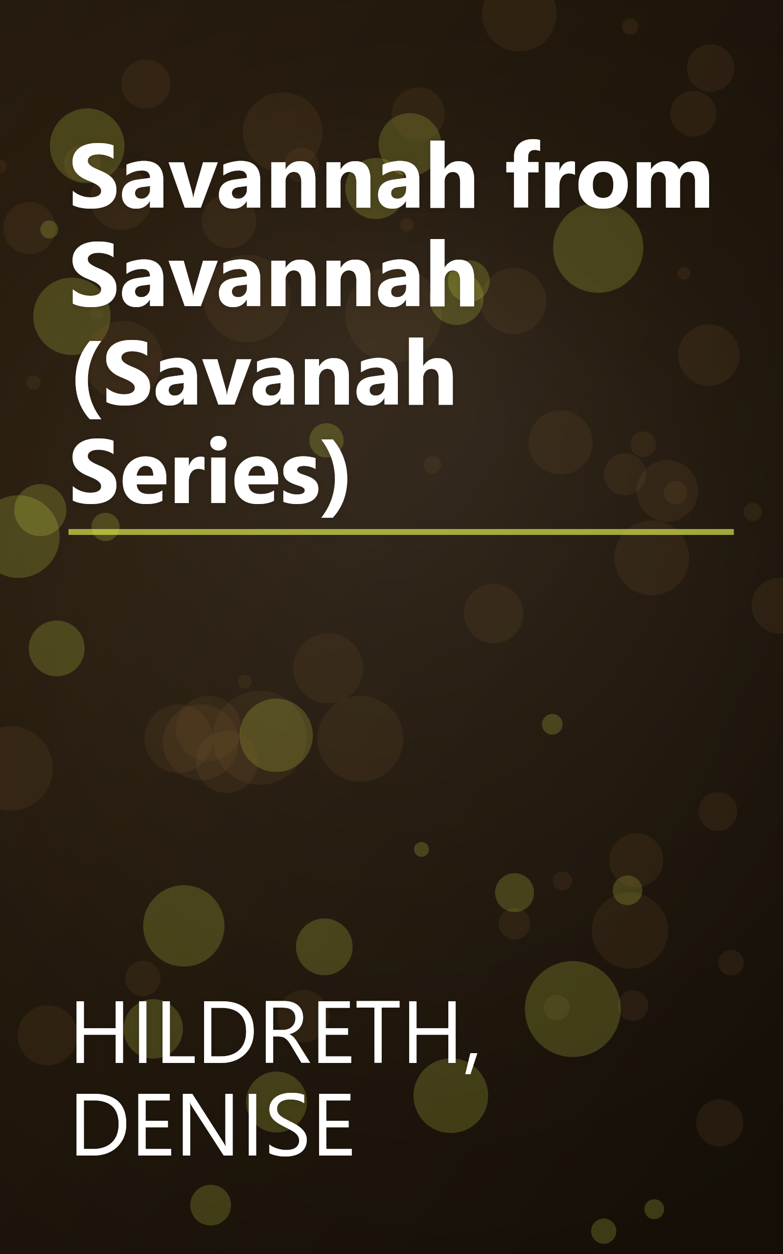 Savannah from Savannah (Savanah Series) book cover