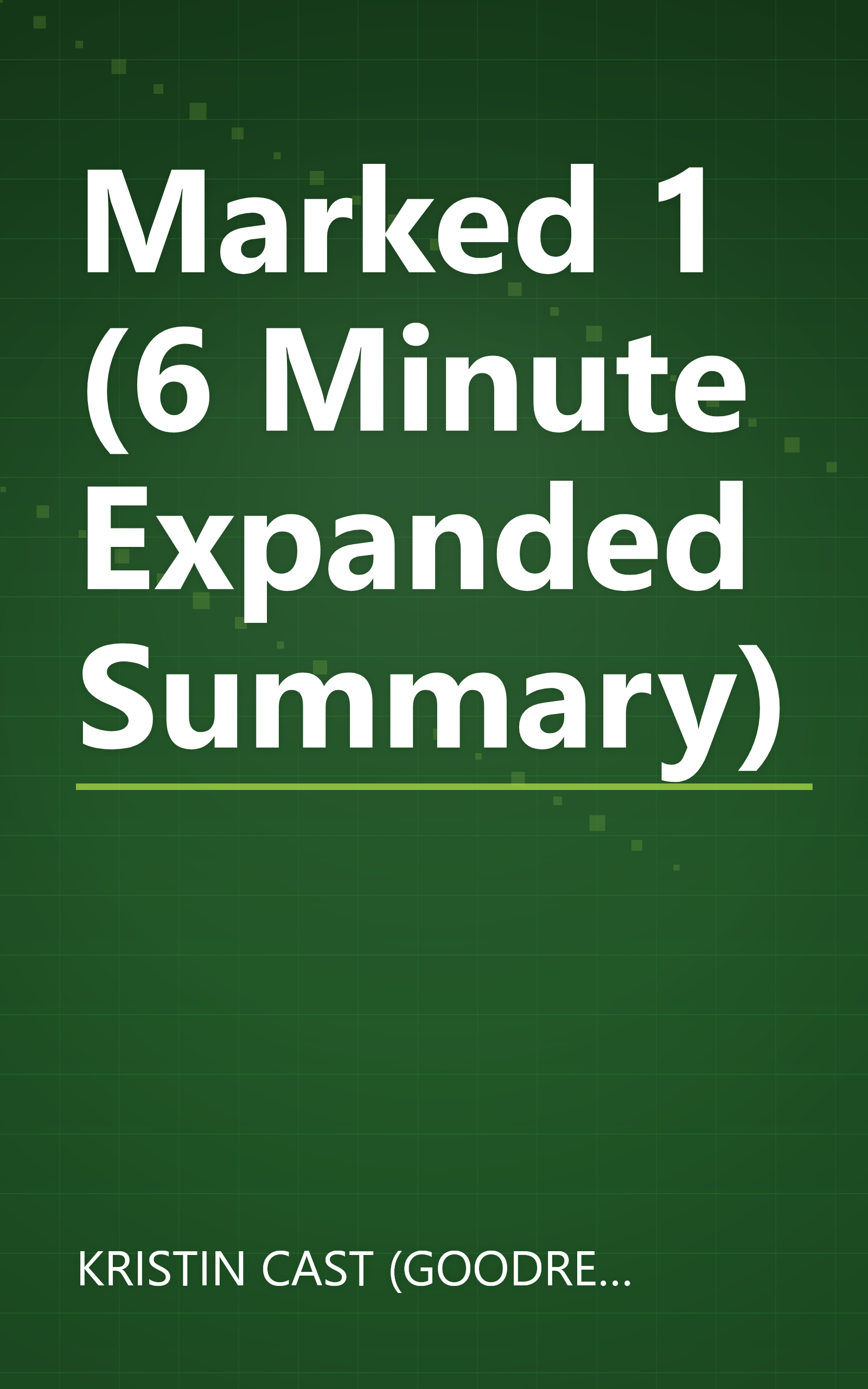 Marked 1 (6 Minute   Expanded Summary) book cover