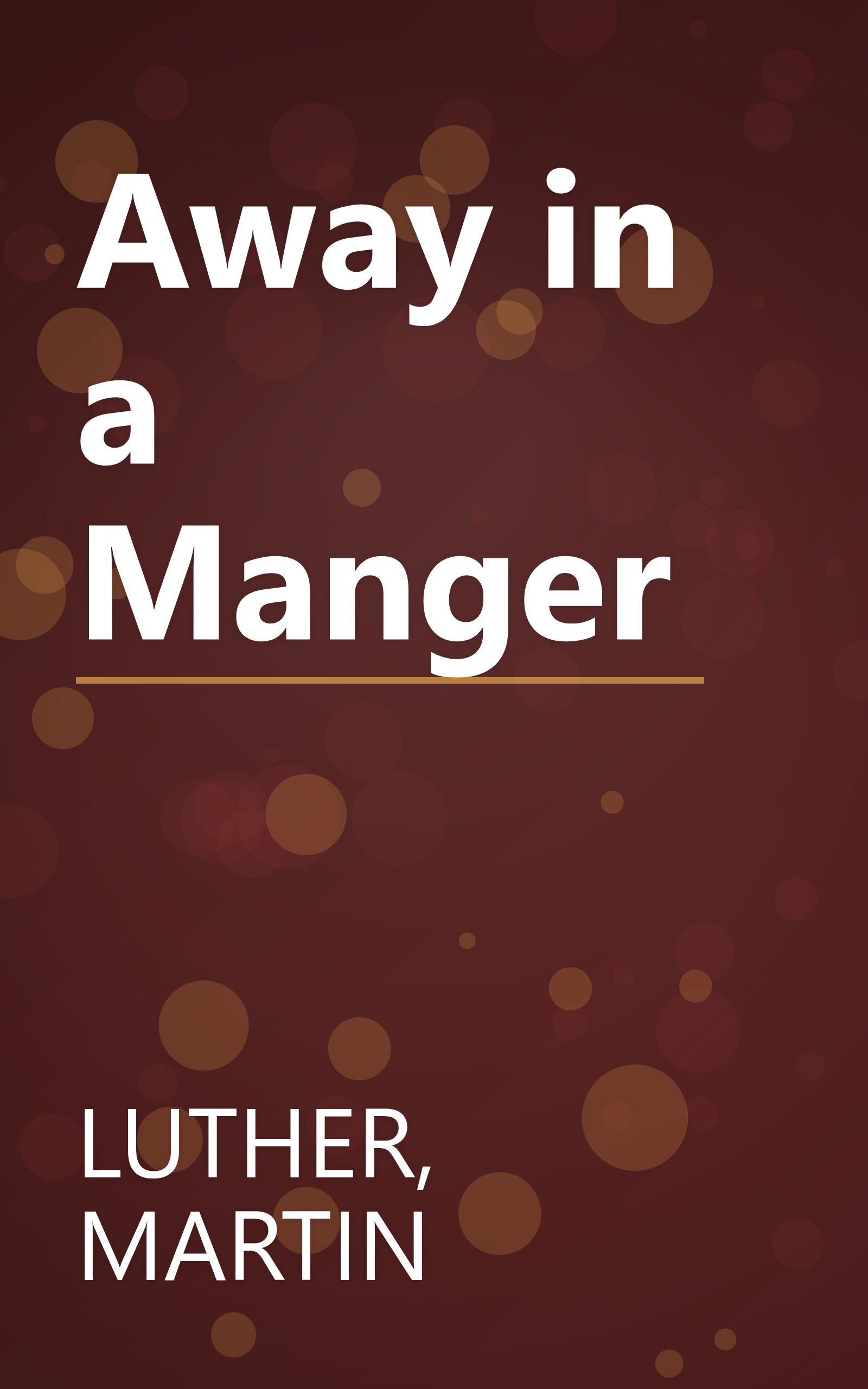 Away in a Manger book cover
