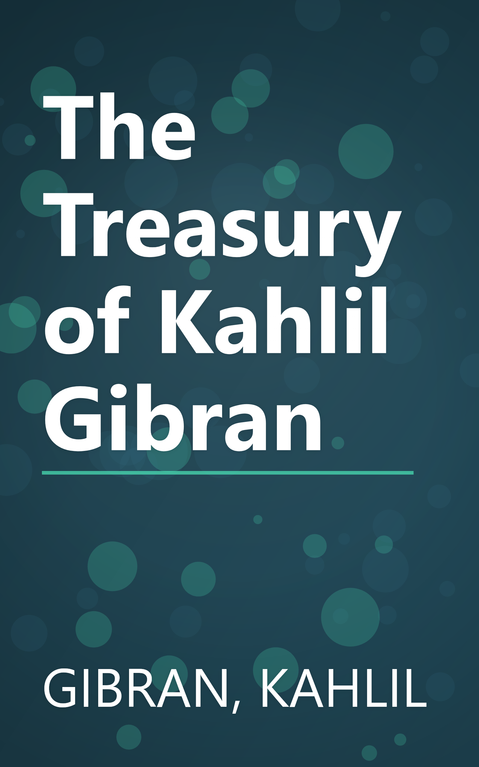 The Treasury of Kahlil Gibran book cover