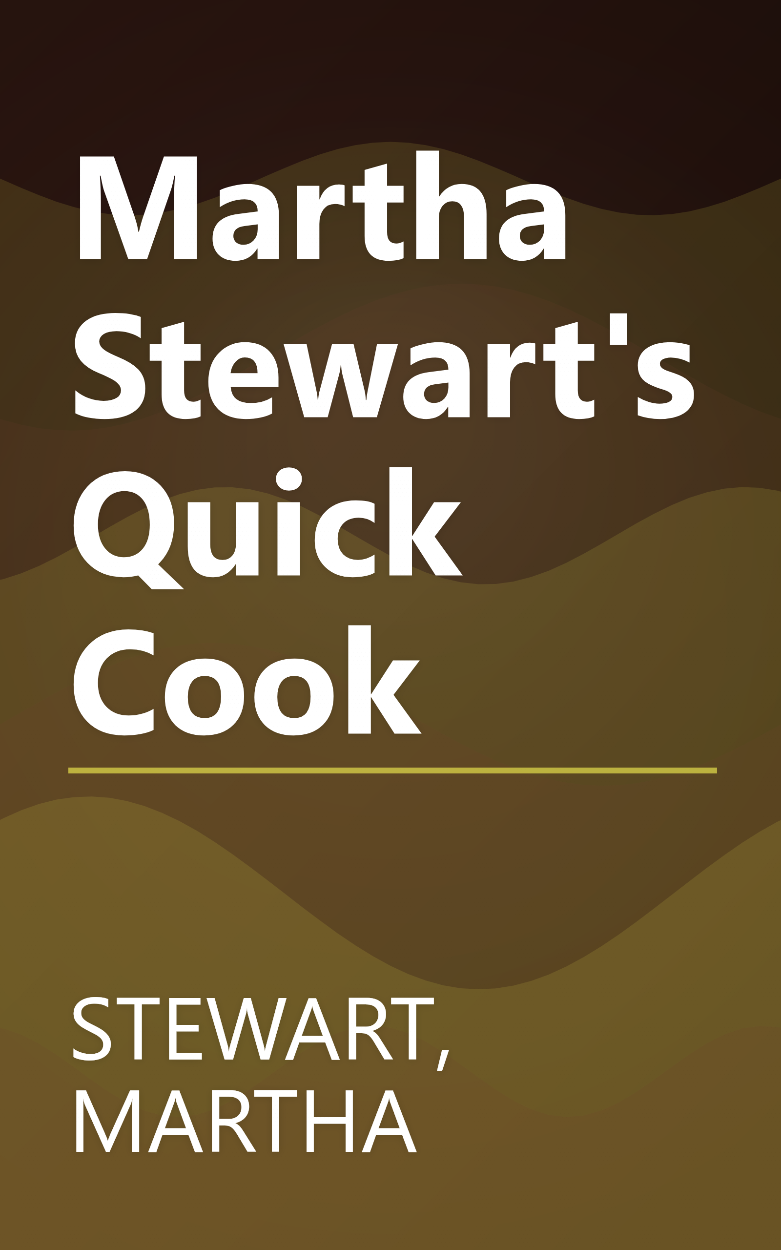 Martha Stewart's Quick Cook book cover
