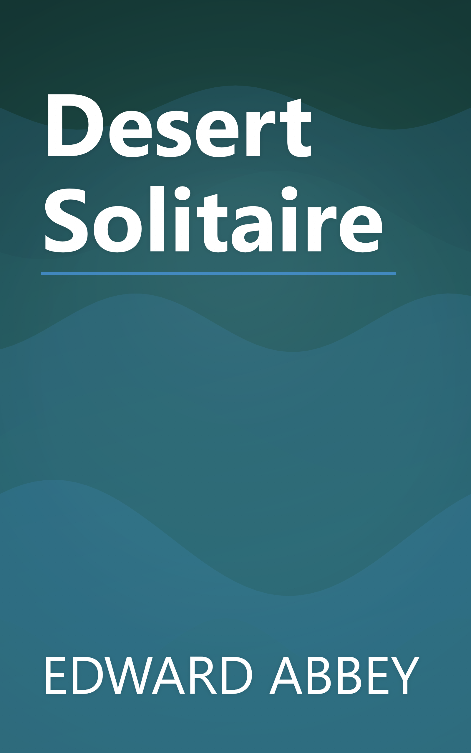 Desert Solitaire book cover