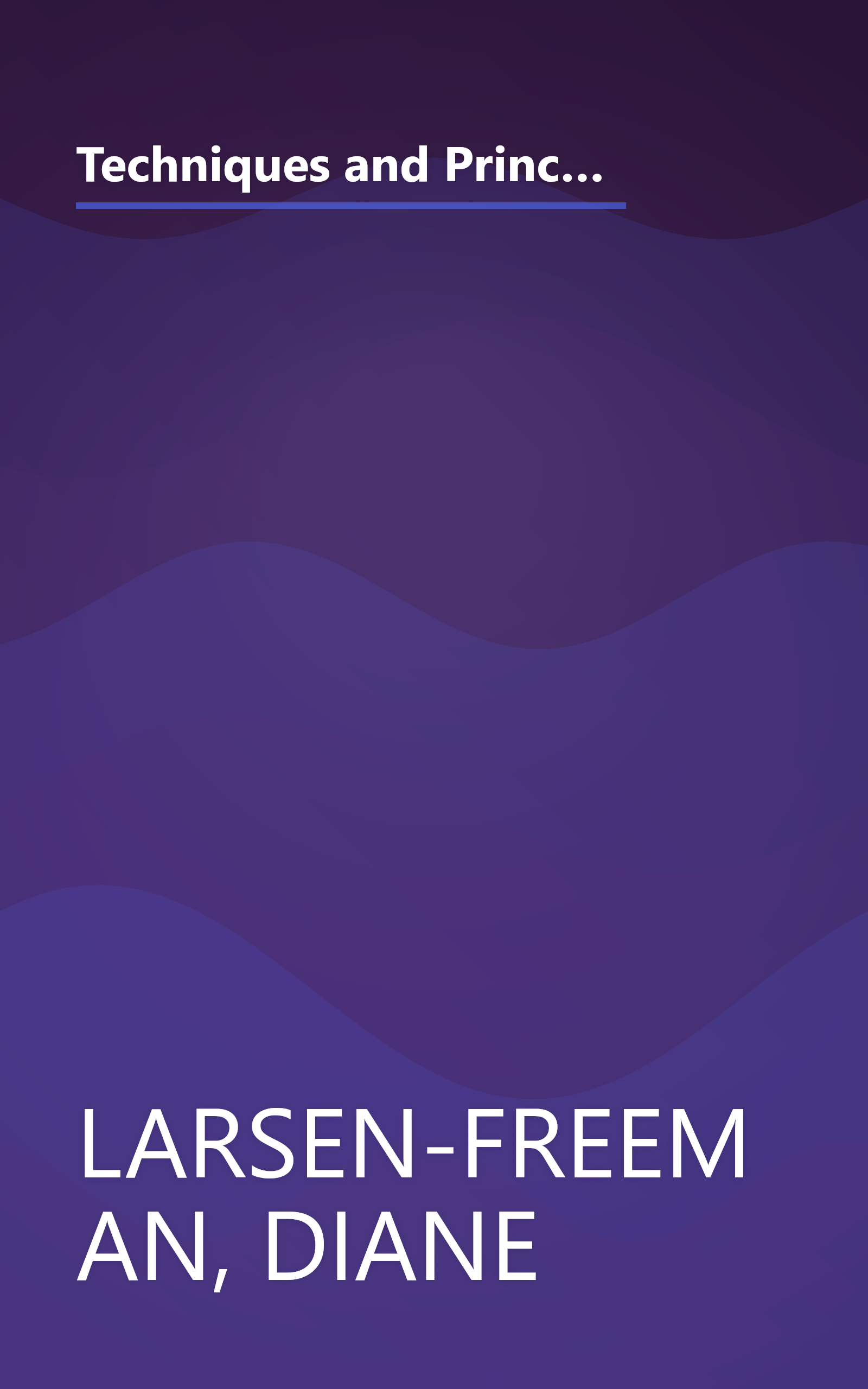 Techniques and Principles in Teaching English (Teaching Techniques in English as a Second Language) (Spanish Edition) book cover