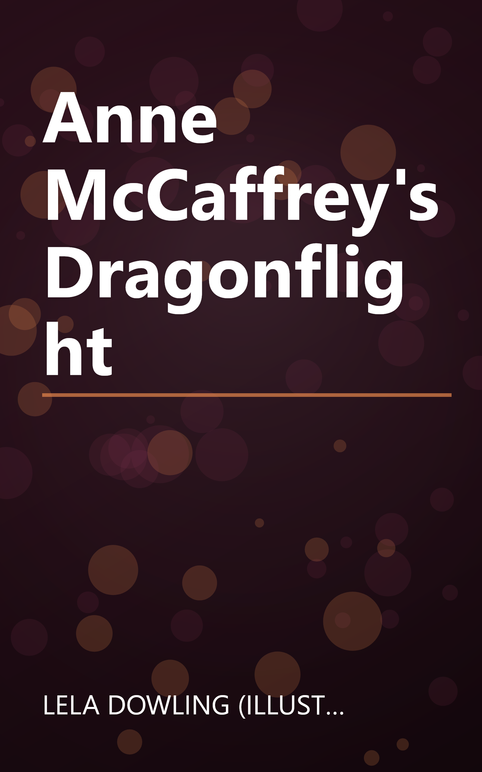 Anne McCaffrey's Dragonflight book cover