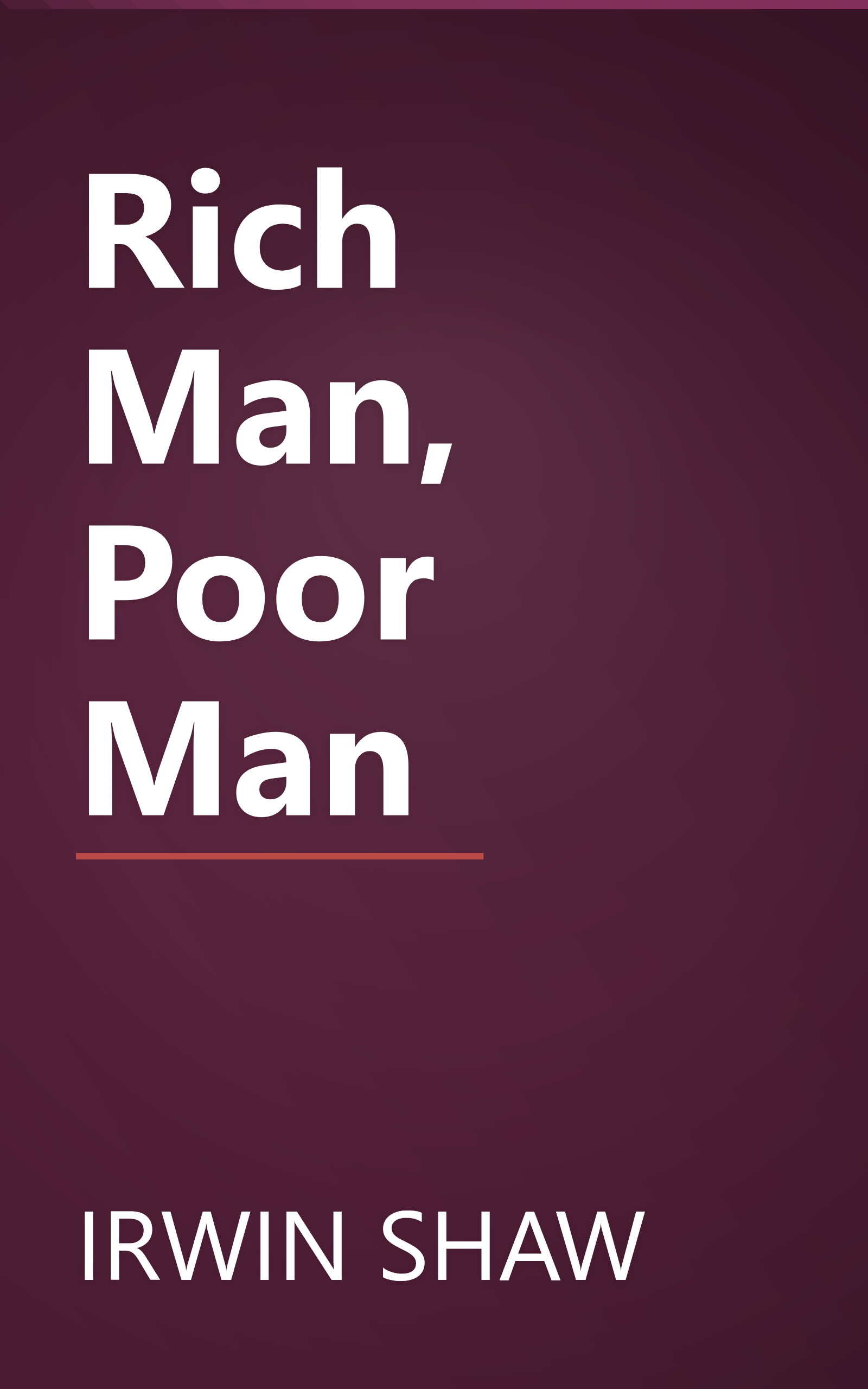Rich Man, Poor Man book cover