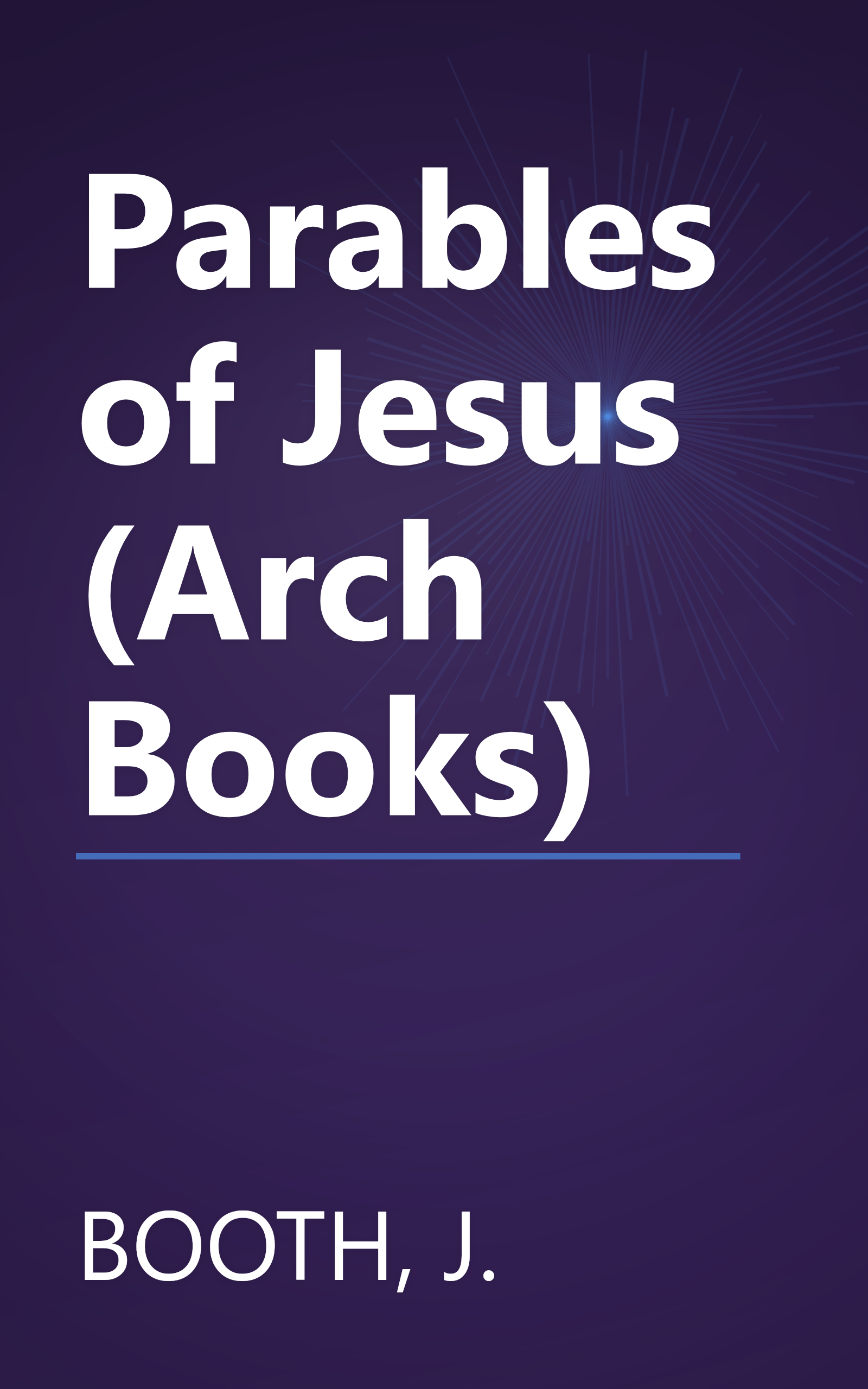 Parables of Jesus (Arch Books) book cover