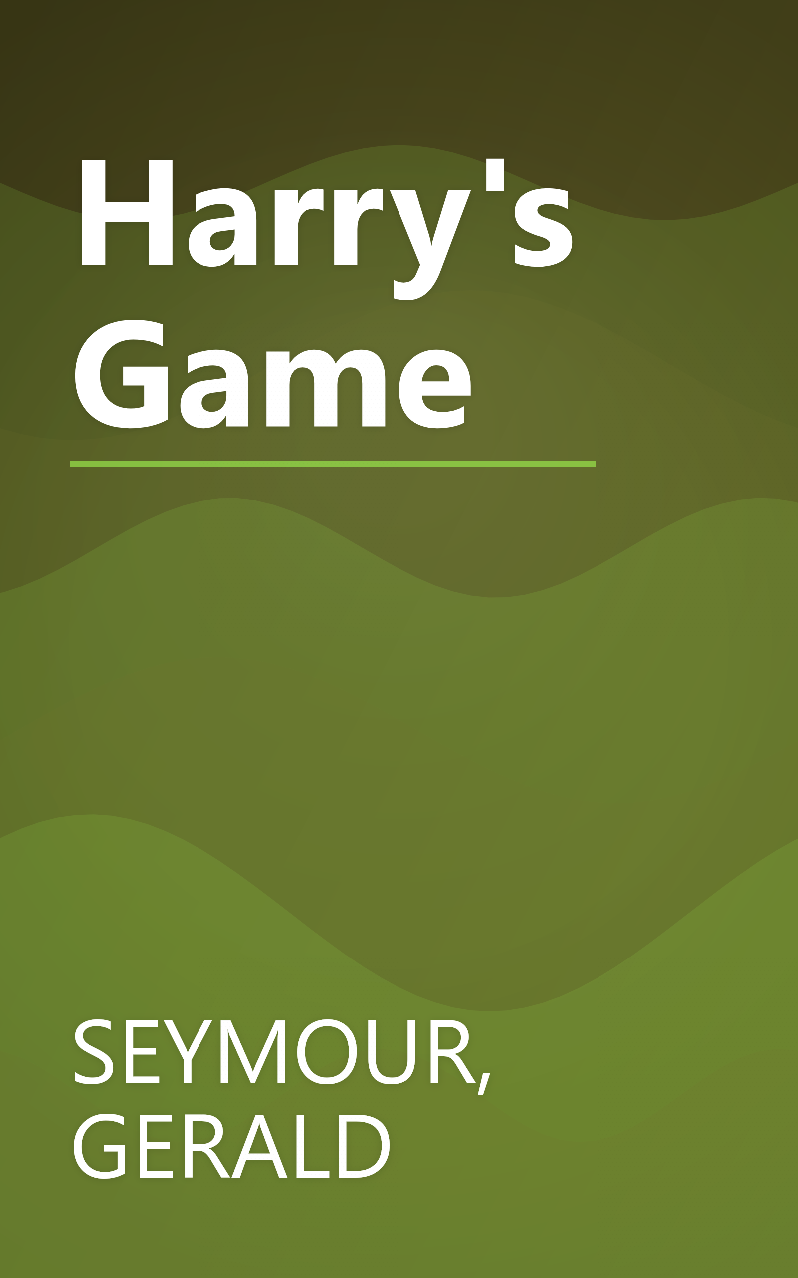 Harry's Game book cover