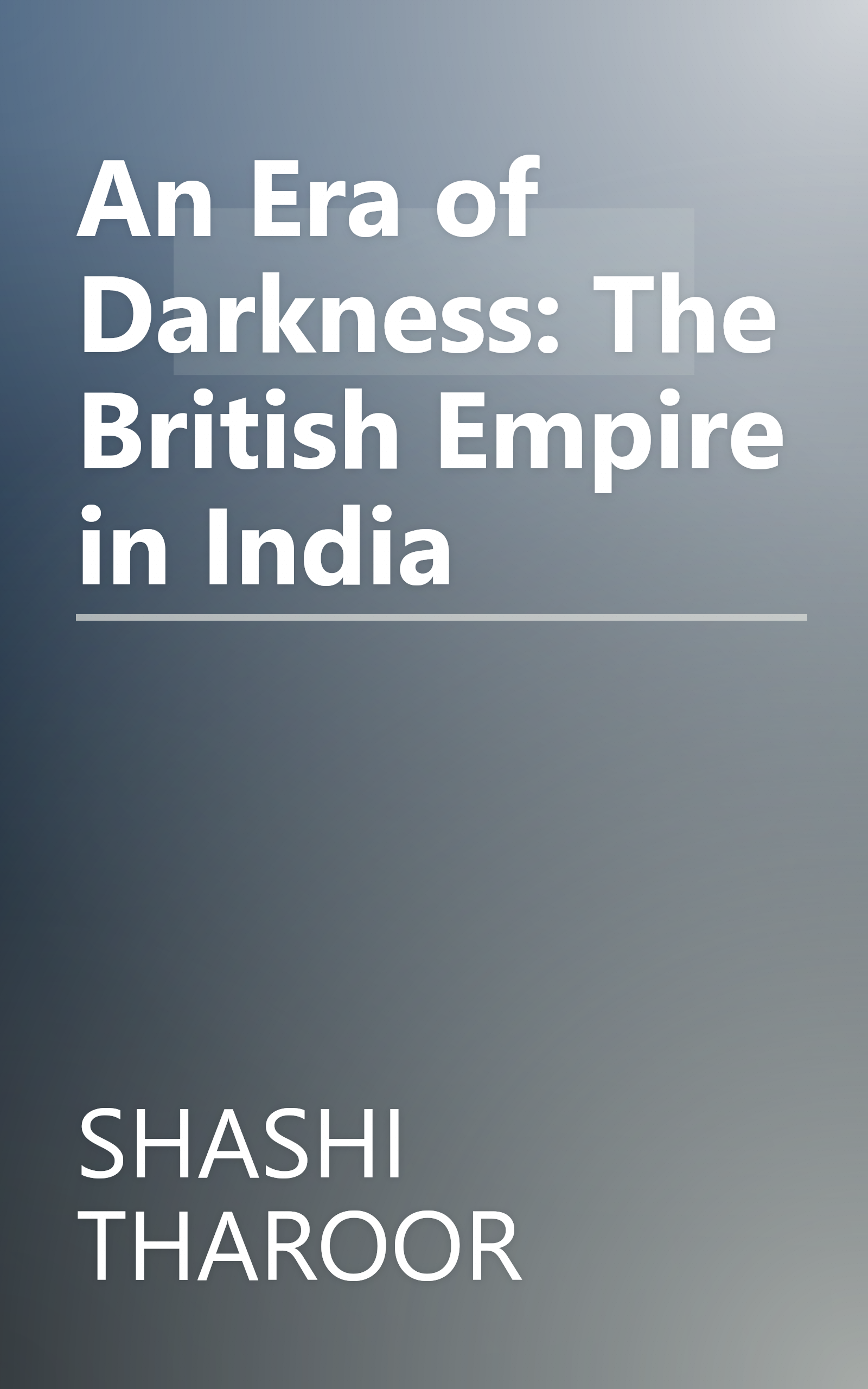 An Era of Darkness: The British Empire in India book cover