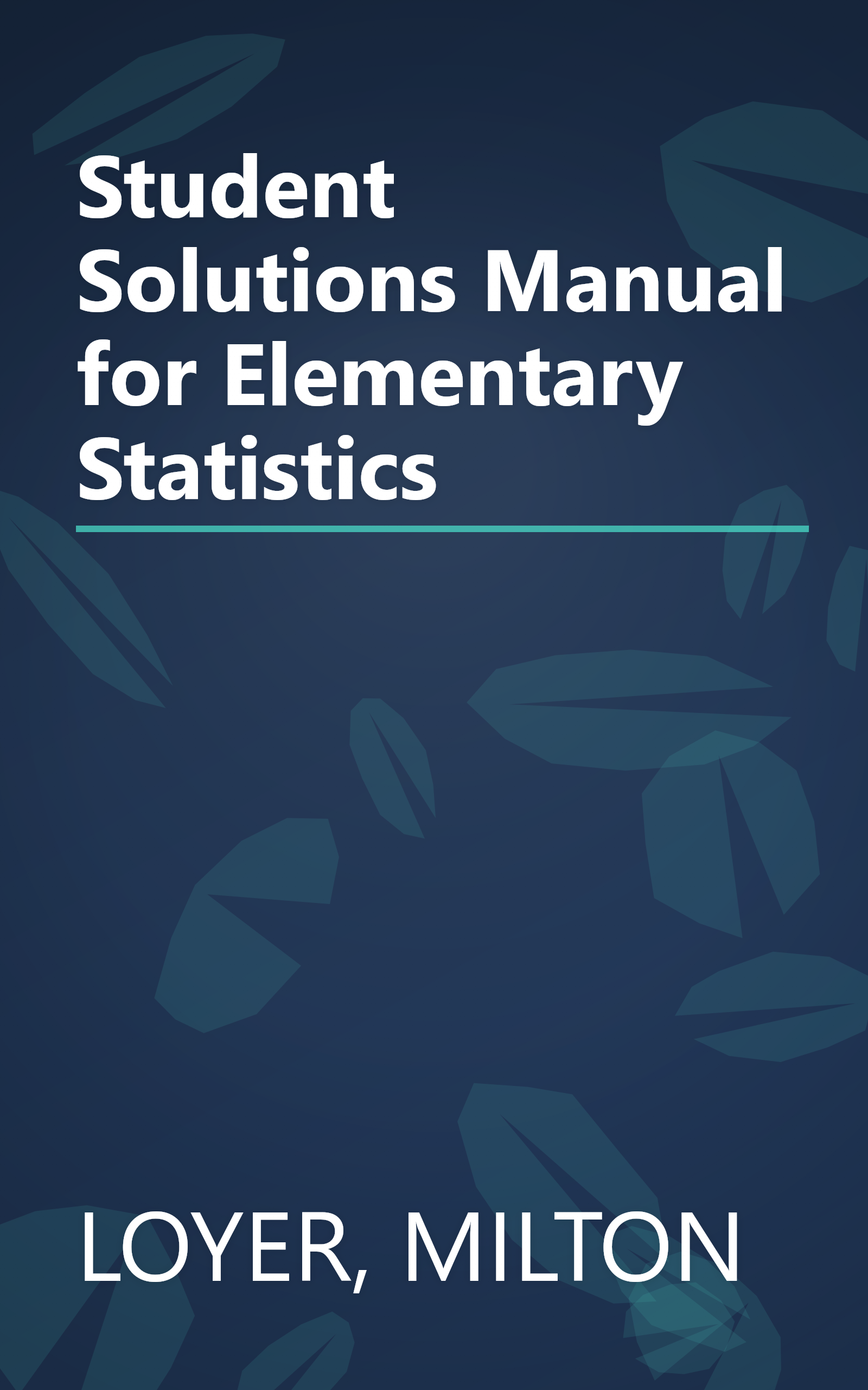 Student Solutions Manual for Elementary Statistics book cover