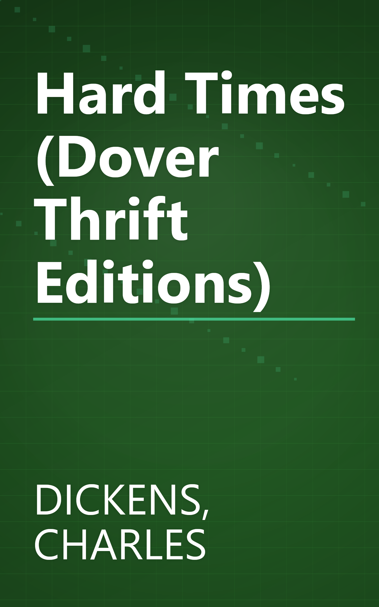 Hard Times (Dover Thrift Editions) book cover