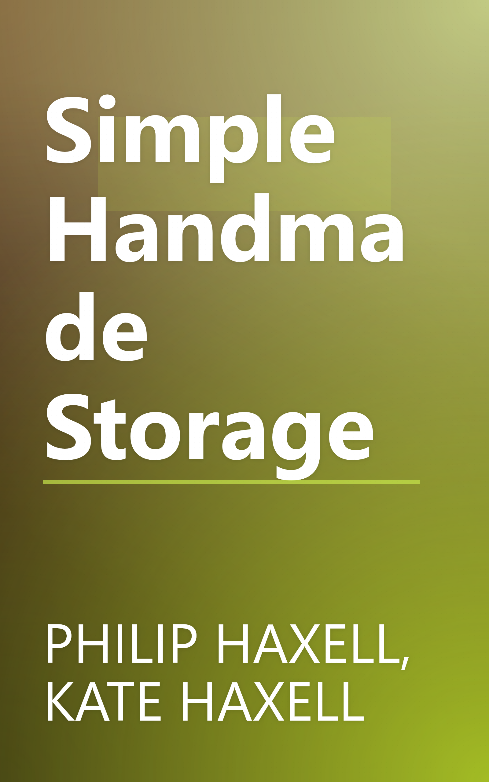 Simple Handmade Storage book cover