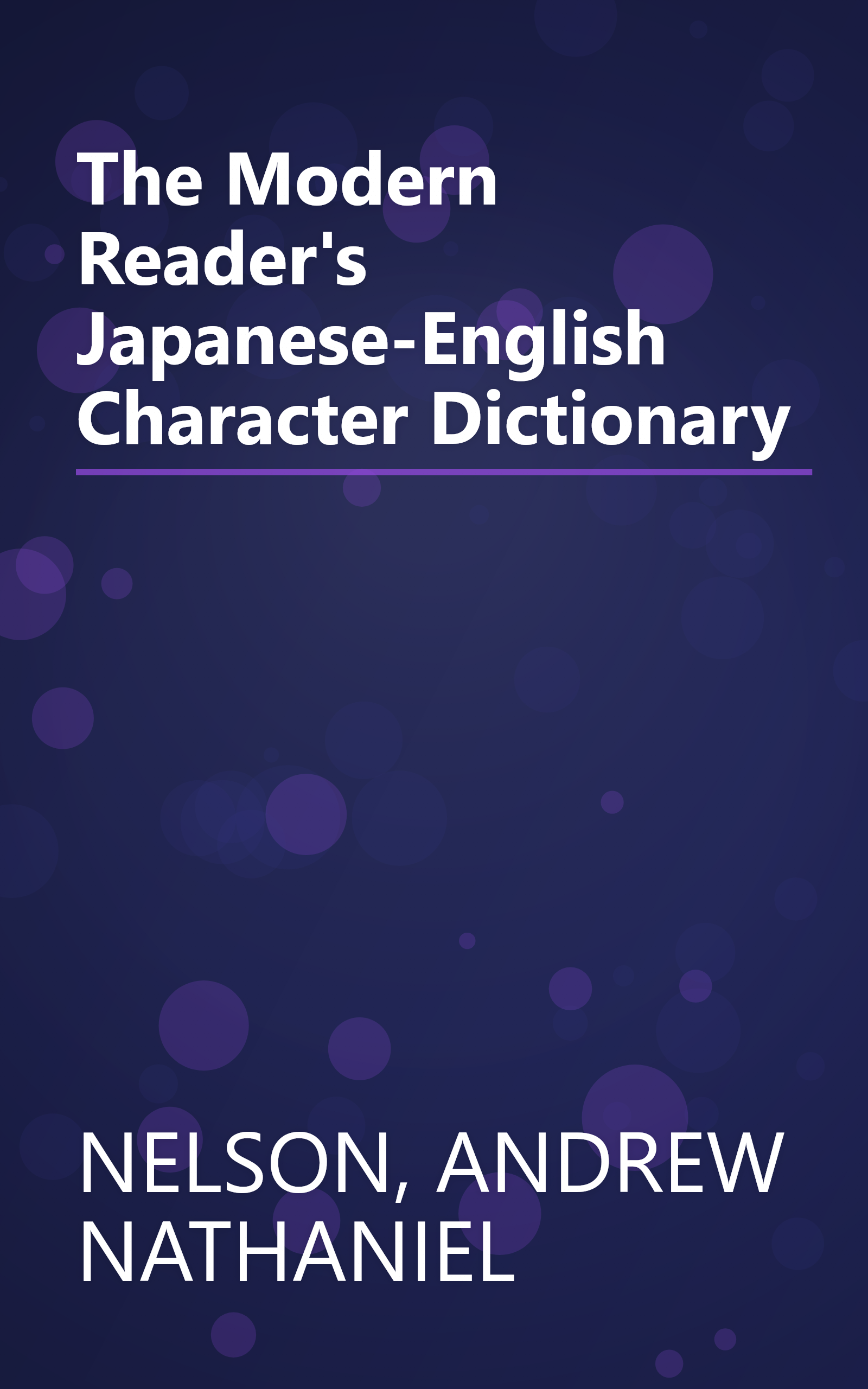 The Modern Reader's Japanese-English Character Dictionary book cover