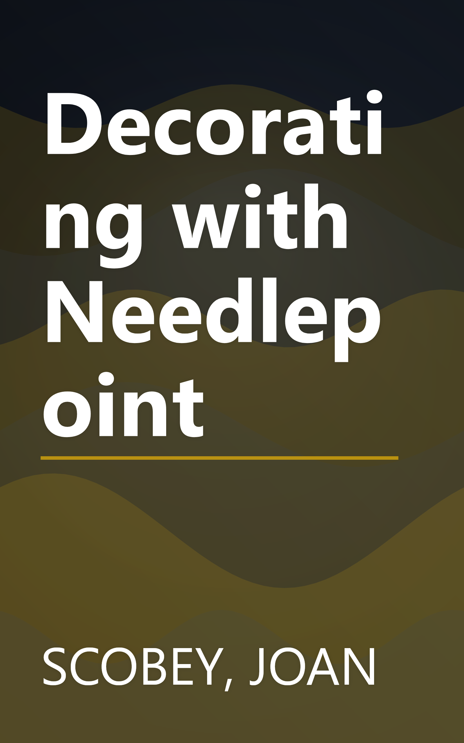 Decorating with Needlepoint book cover