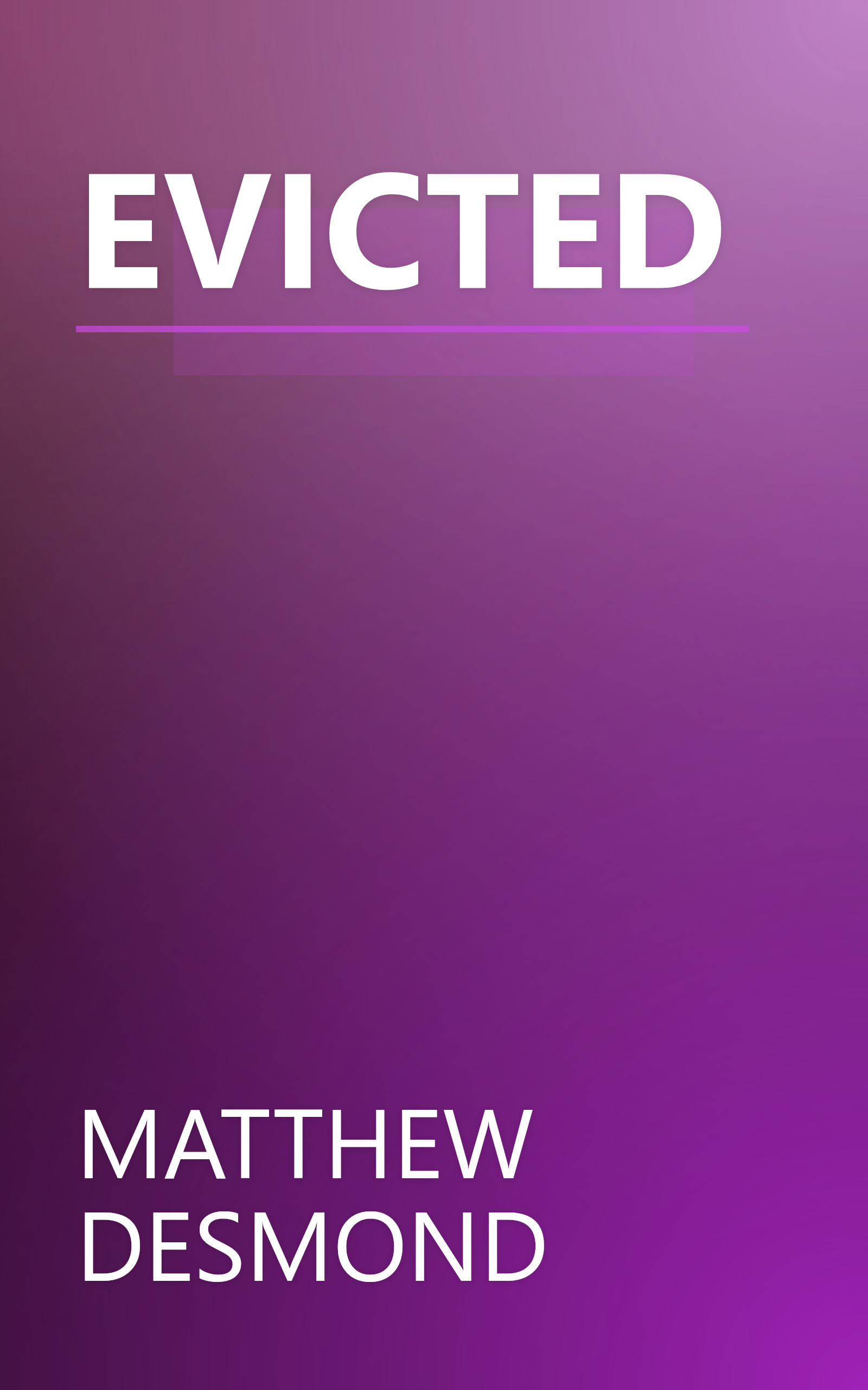 EVICTED book cover