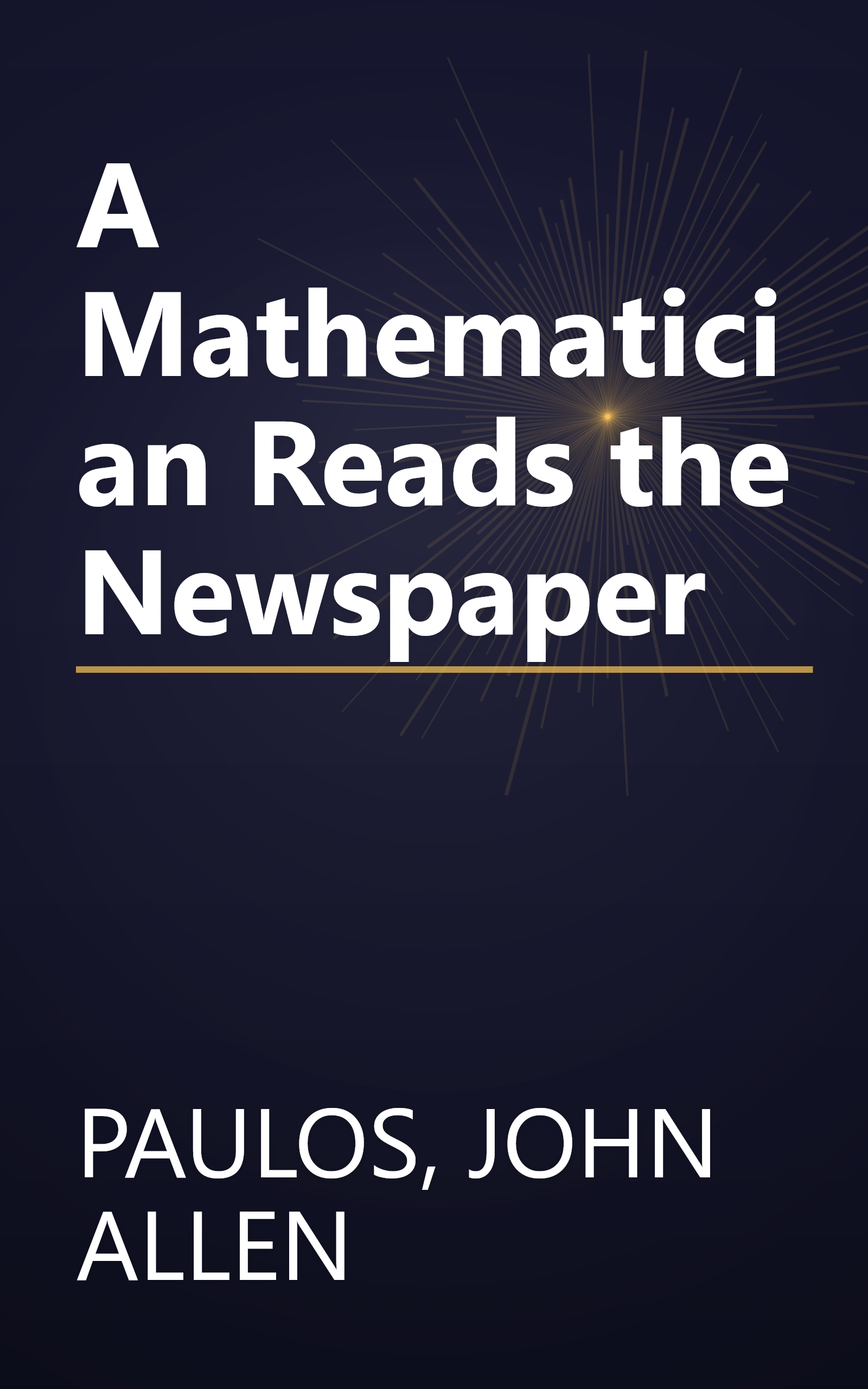 A Mathematician Reads the Newspaper book cover