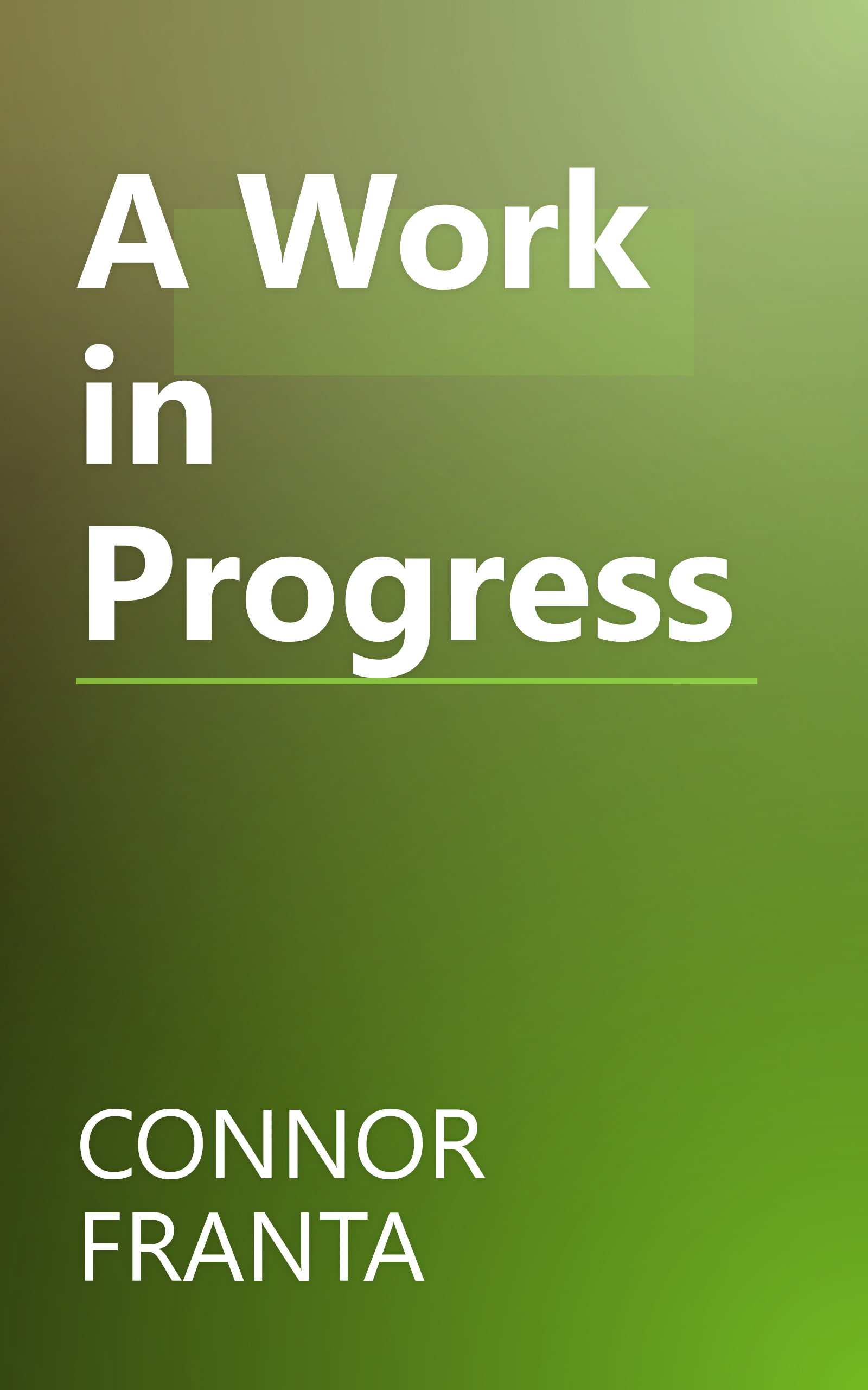 A Work in Progress book cover