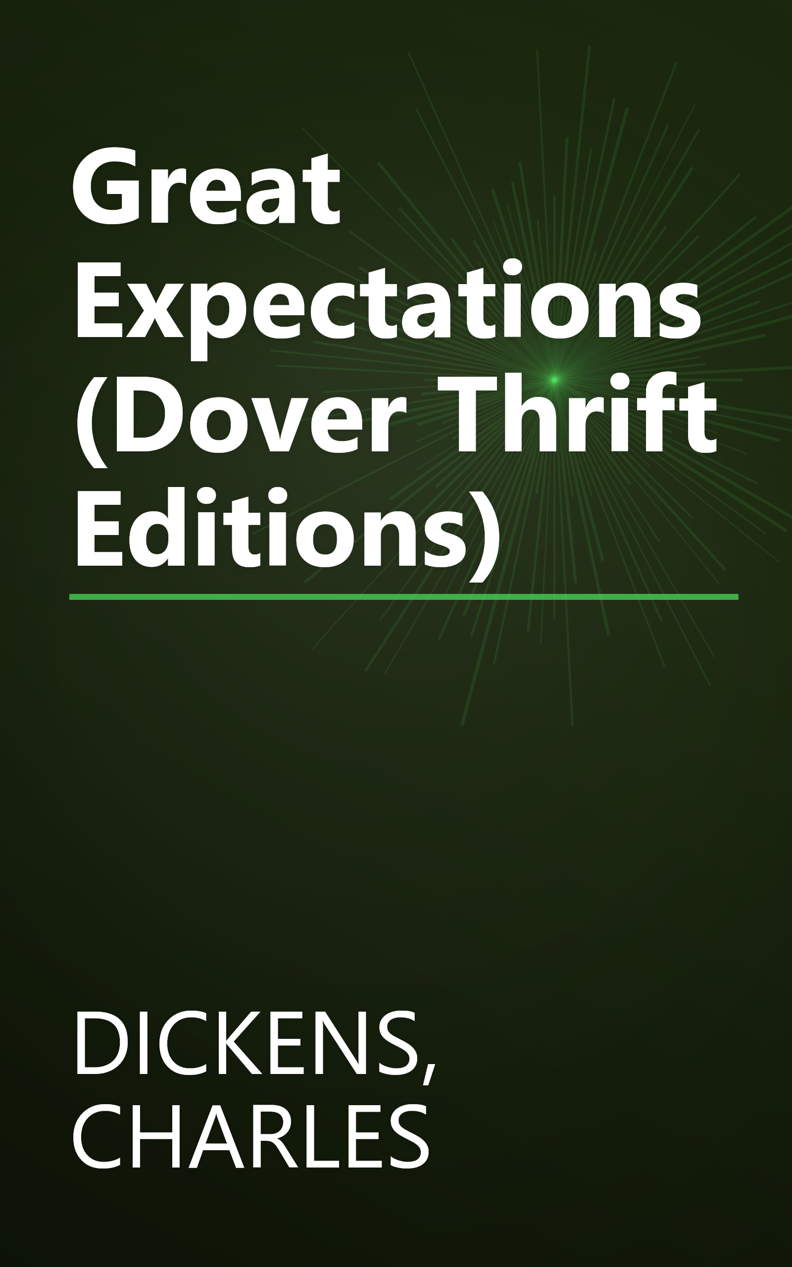 Great Expectations (Dover Thrift Editions) book cover