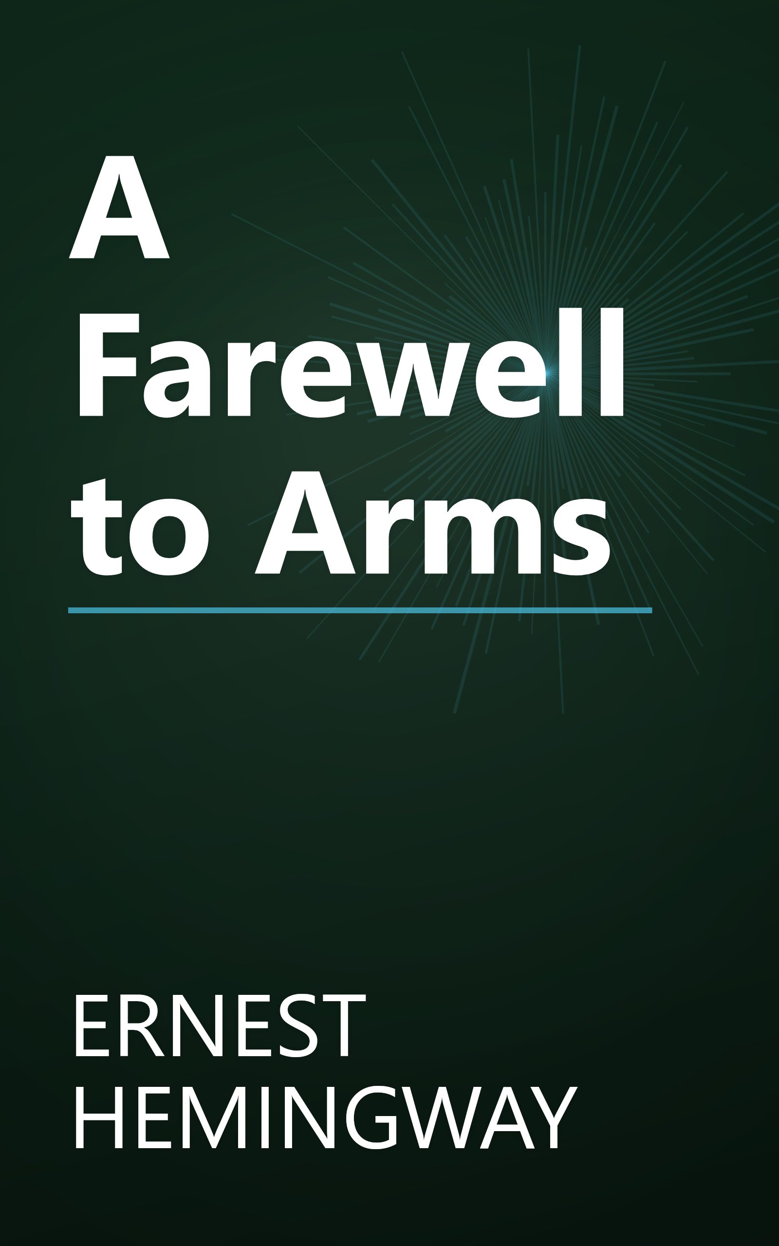 A Farewell to Arms book cover
