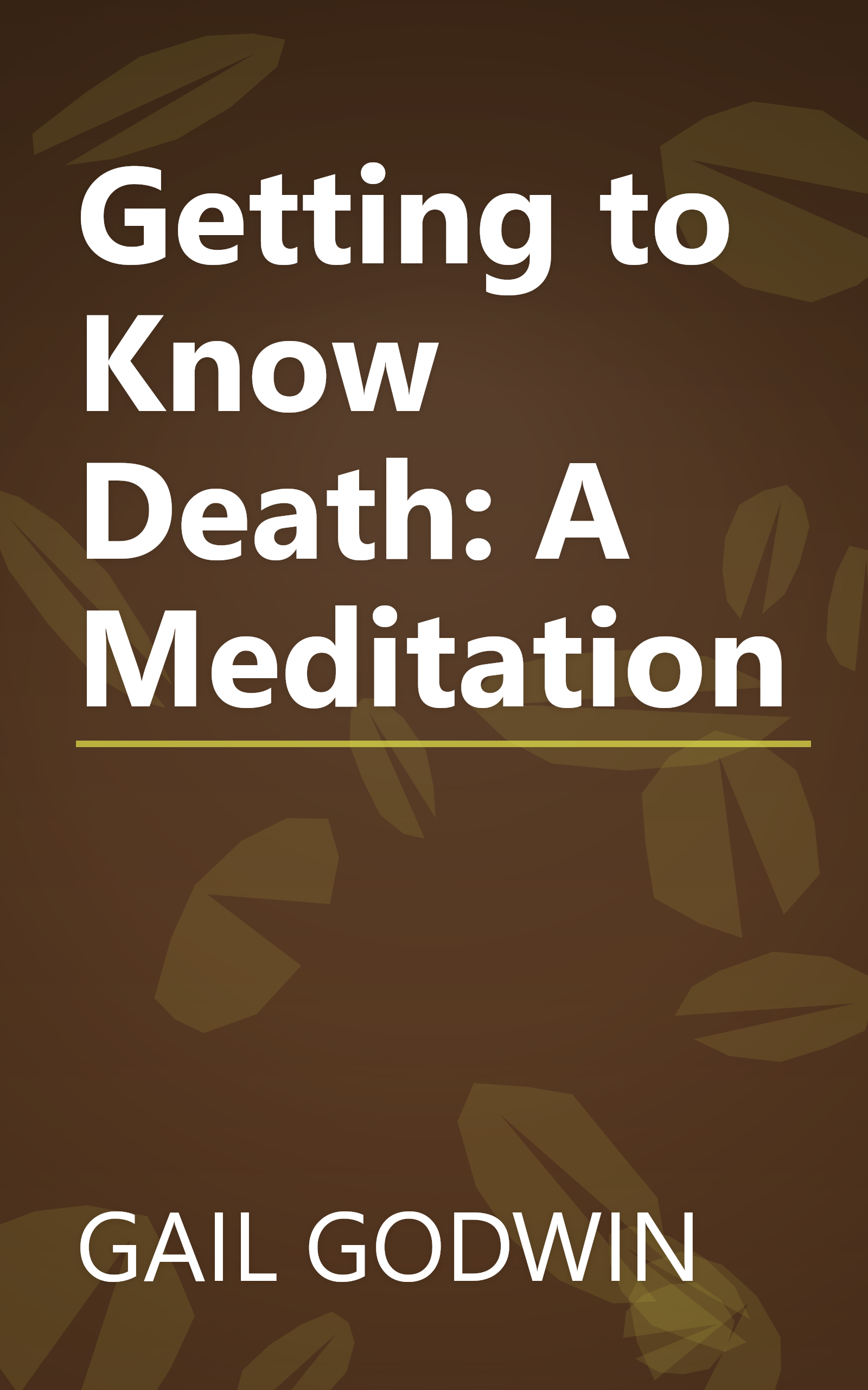 Getting to Know Death: A Meditation book cover
