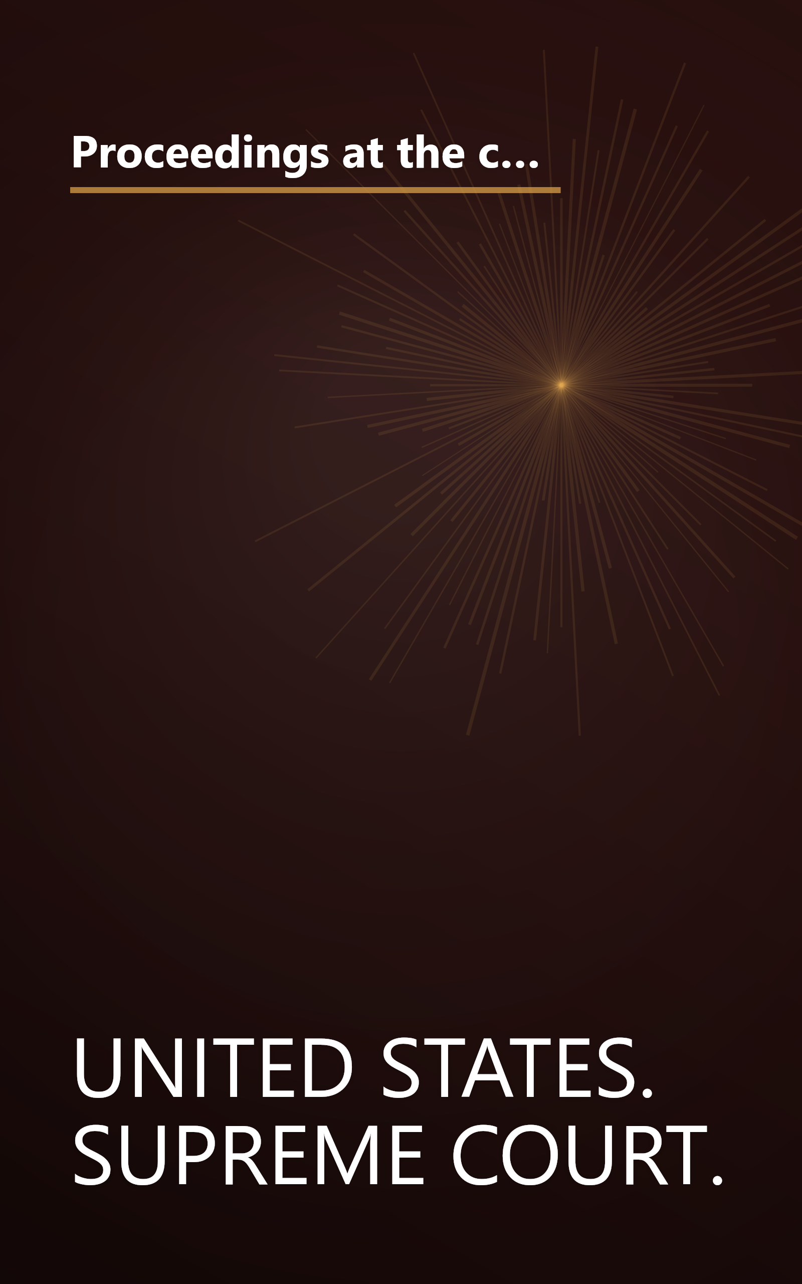 Proceedings at the ceremonies in commemoration of the one hundred and fiftieth anniversary of the first meeting of the Supreme Court of the United States, February one, nineteen hundred and forty. book cover