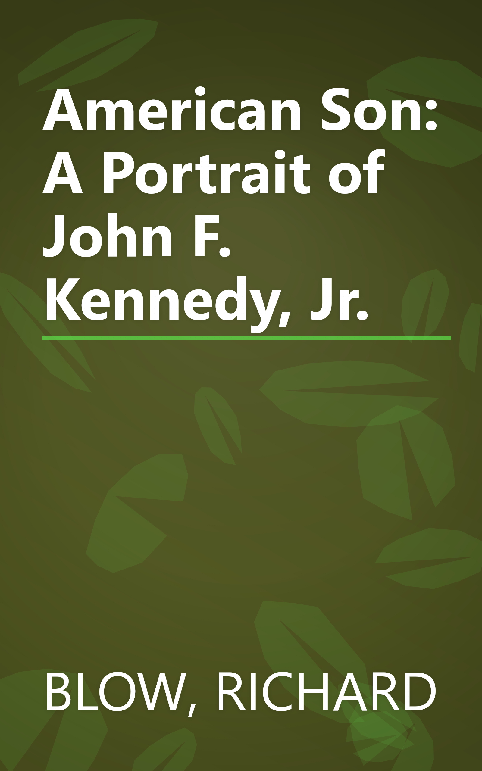 American Son: A Portrait of John F. Kennedy, Jr. book cover