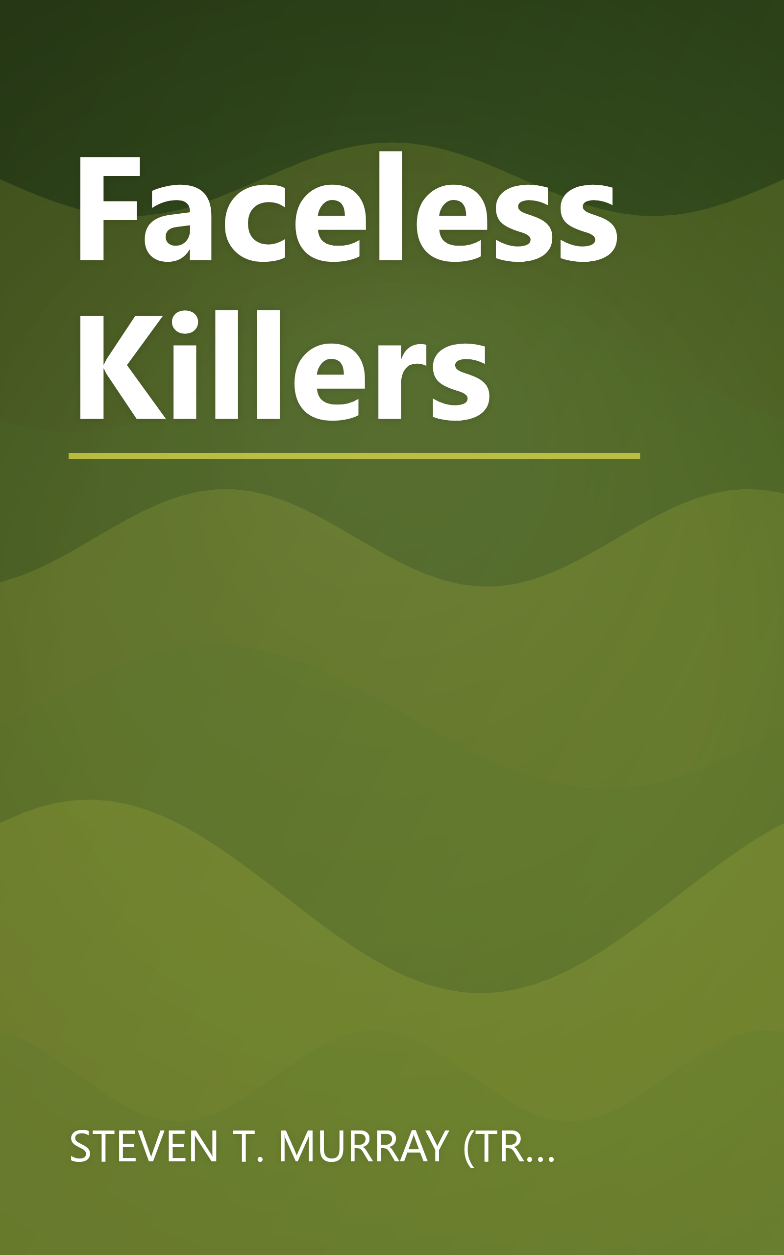 Faceless Killers book cover