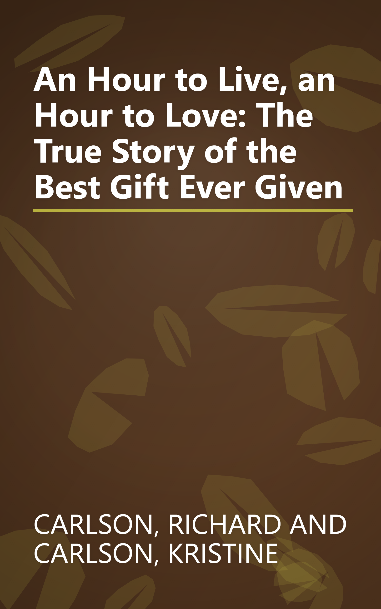 An Hour to Live, an Hour to Love: The True Story of the Best Gift Ever Given book cover