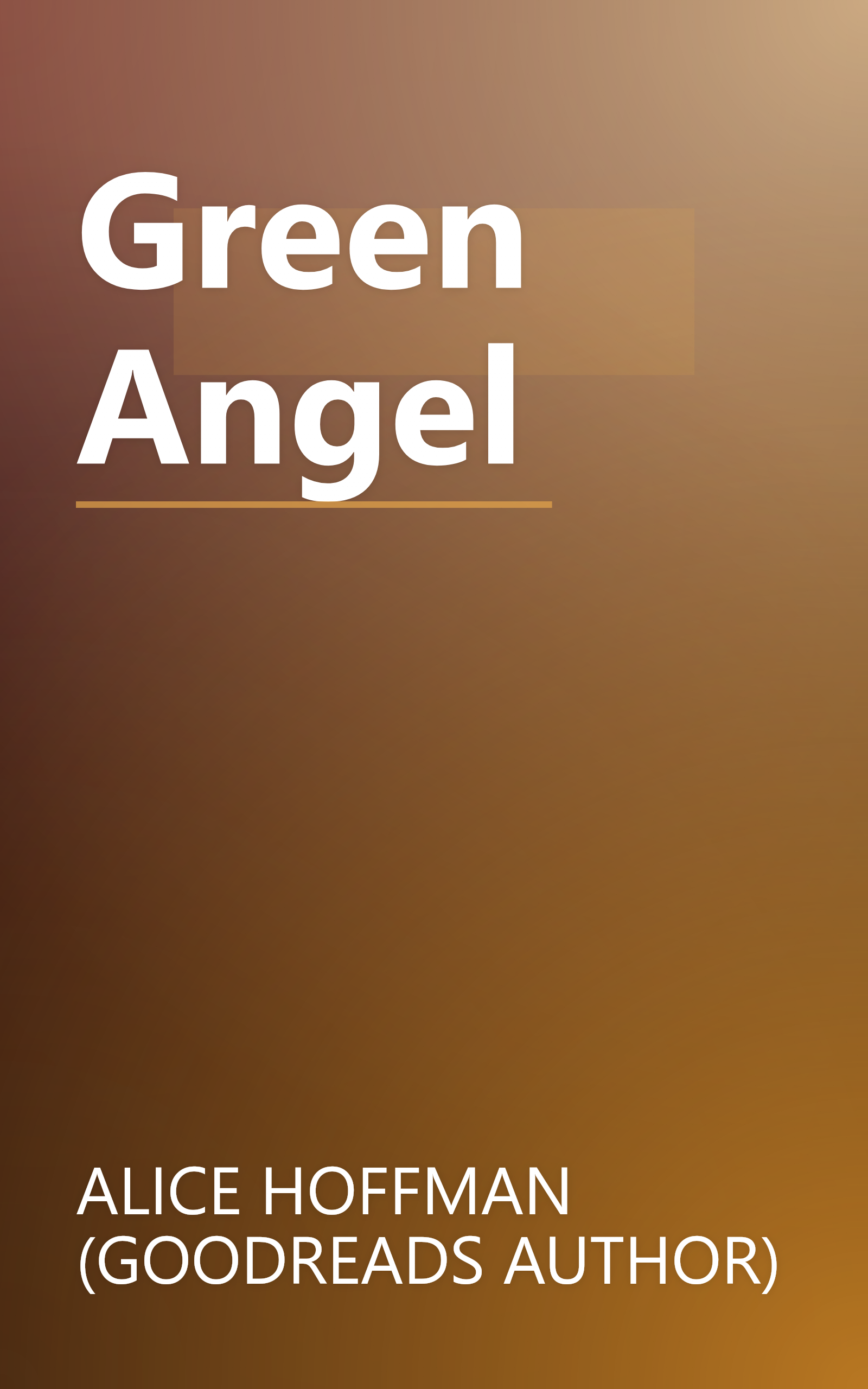 Green Angel book cover