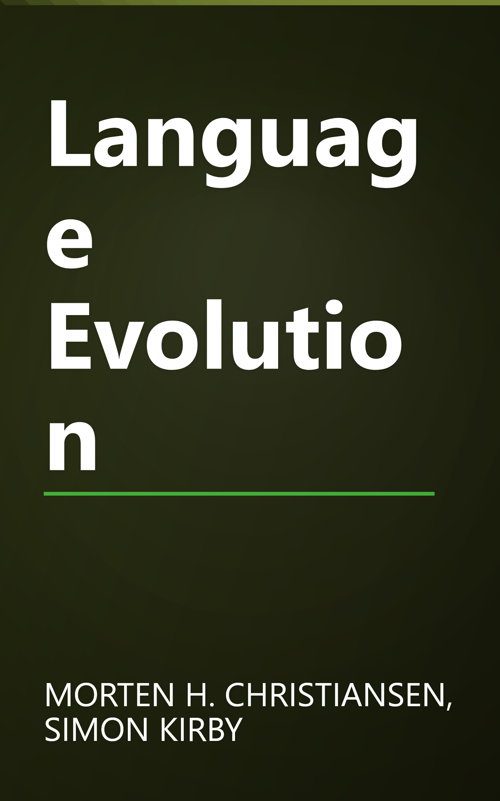 Language Evolution book cover