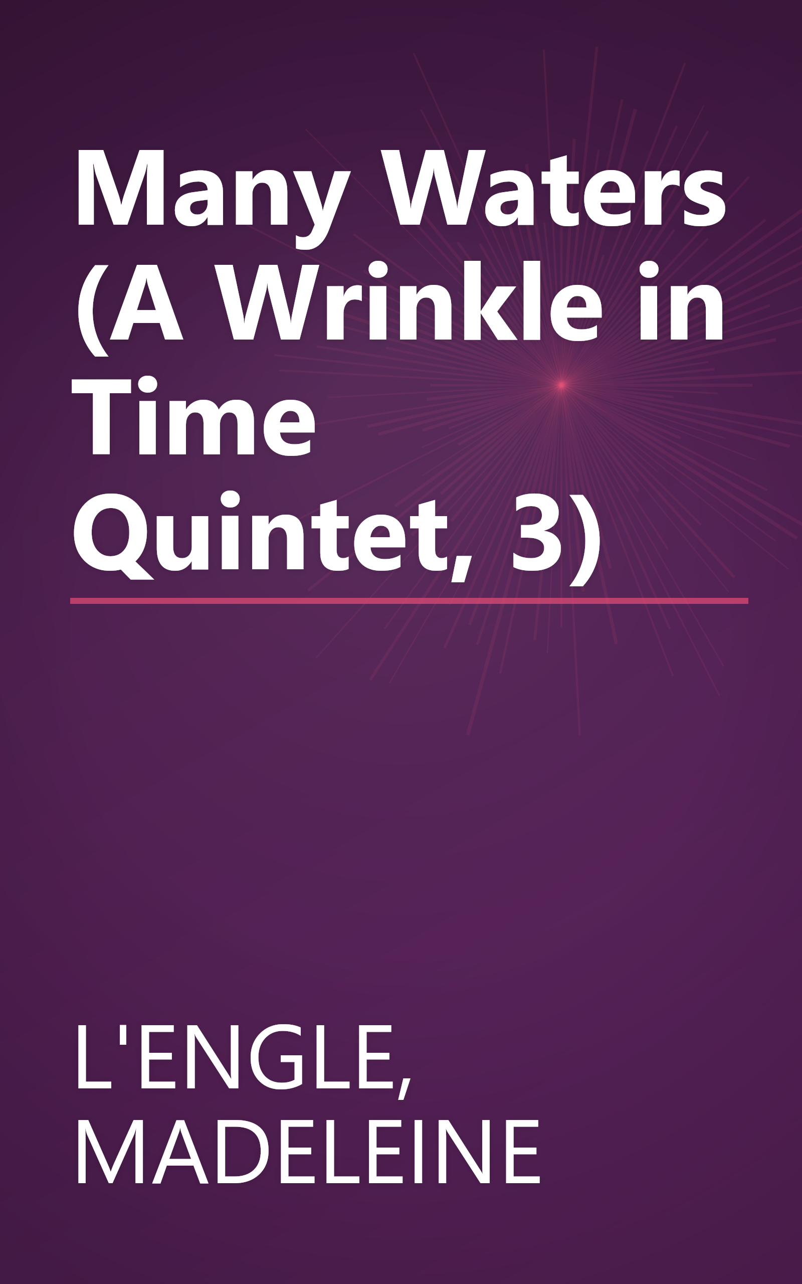 Many Waters (A Wrinkle in Time Quintet, 3) book cover