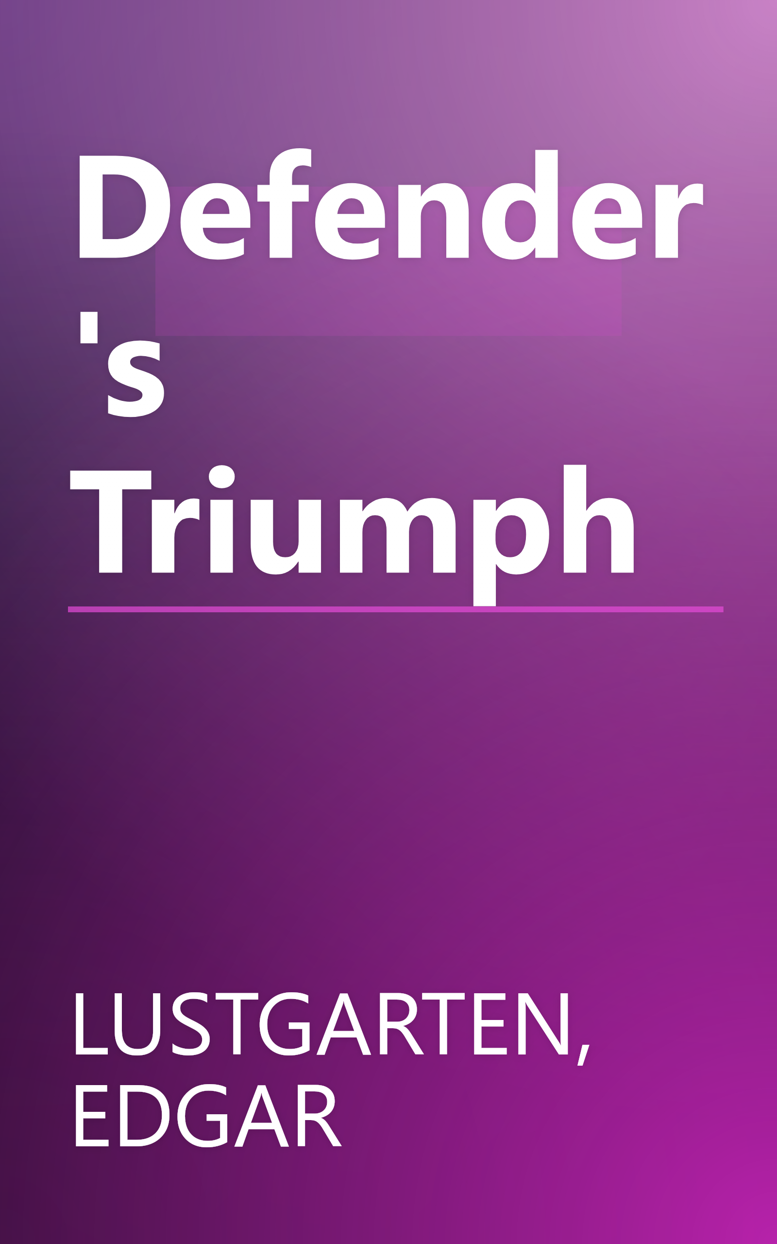 Defender's Triumph book cover
