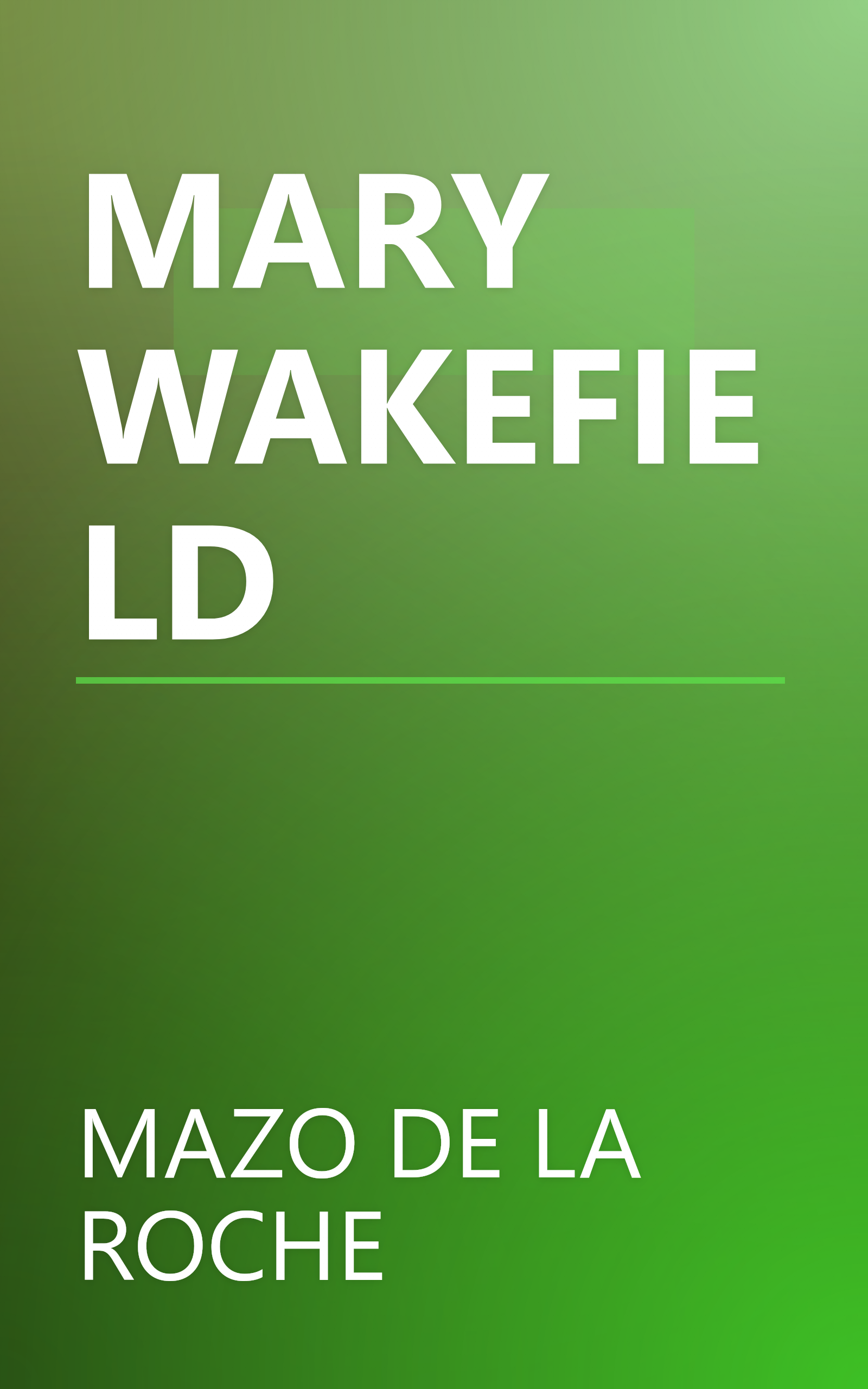 MARY WAKEFIELD book cover