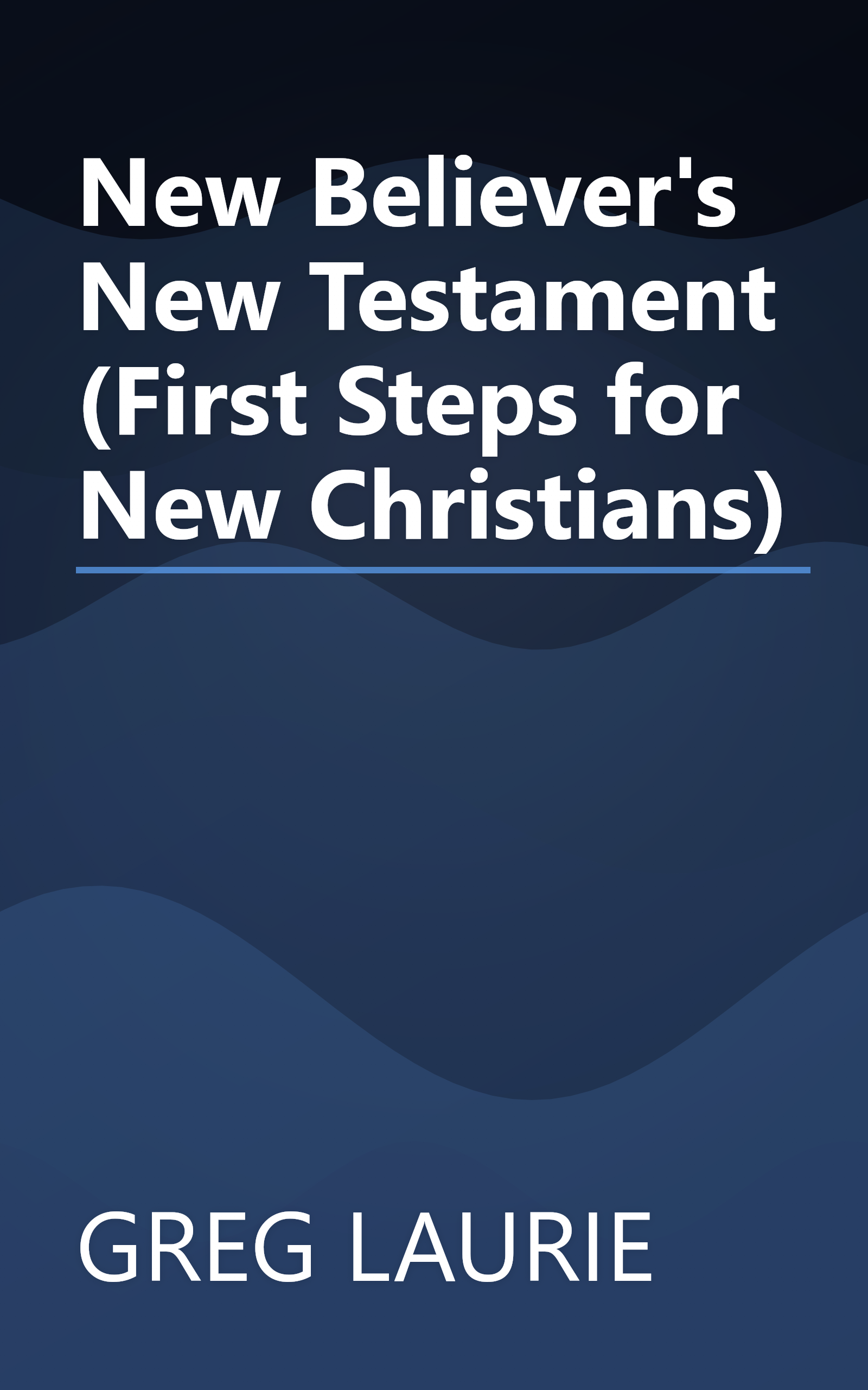New Believer's New Testament (First Steps for New Christians) book cover
