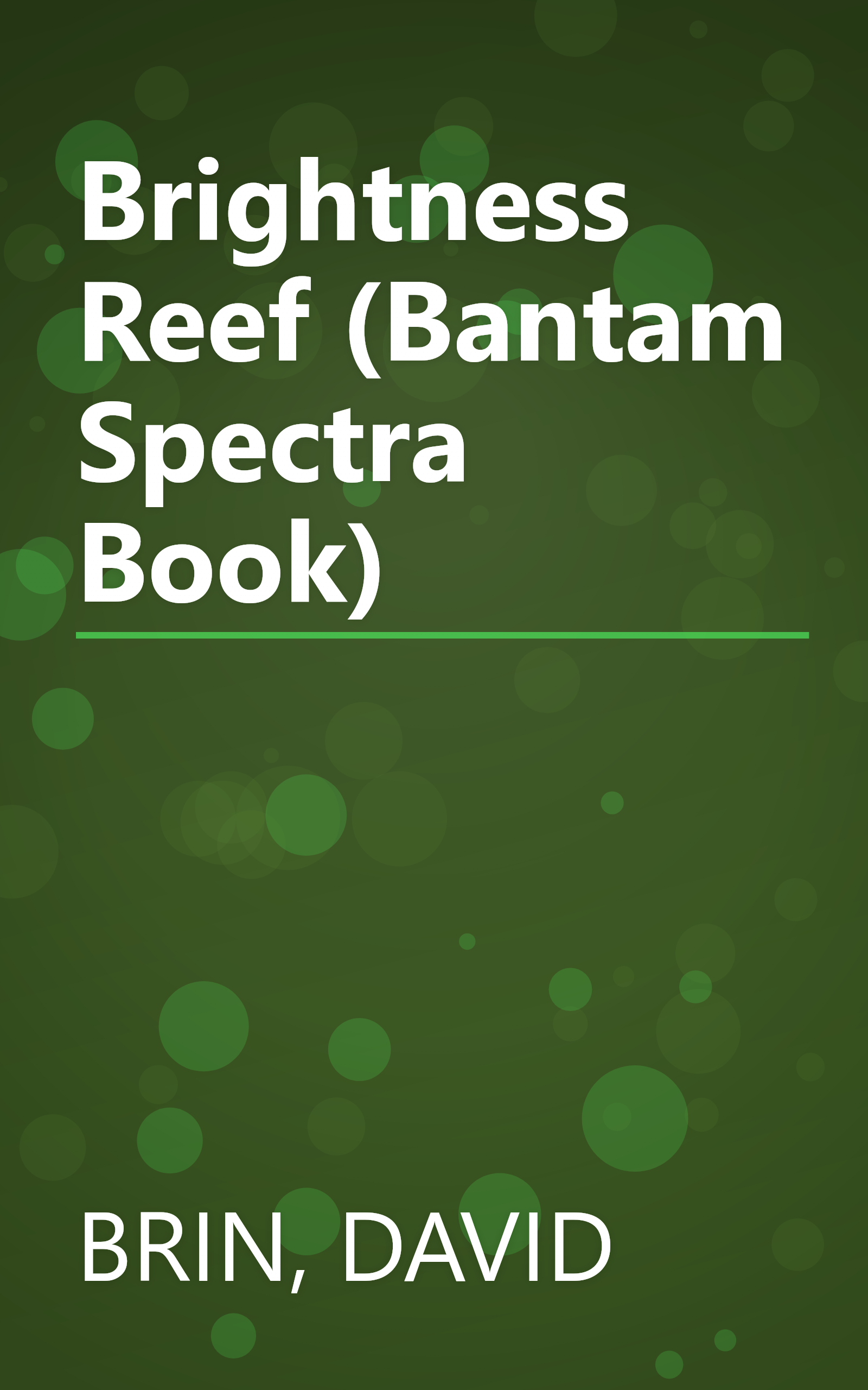 Brightness Reef (Bantam Spectra Book) book cover