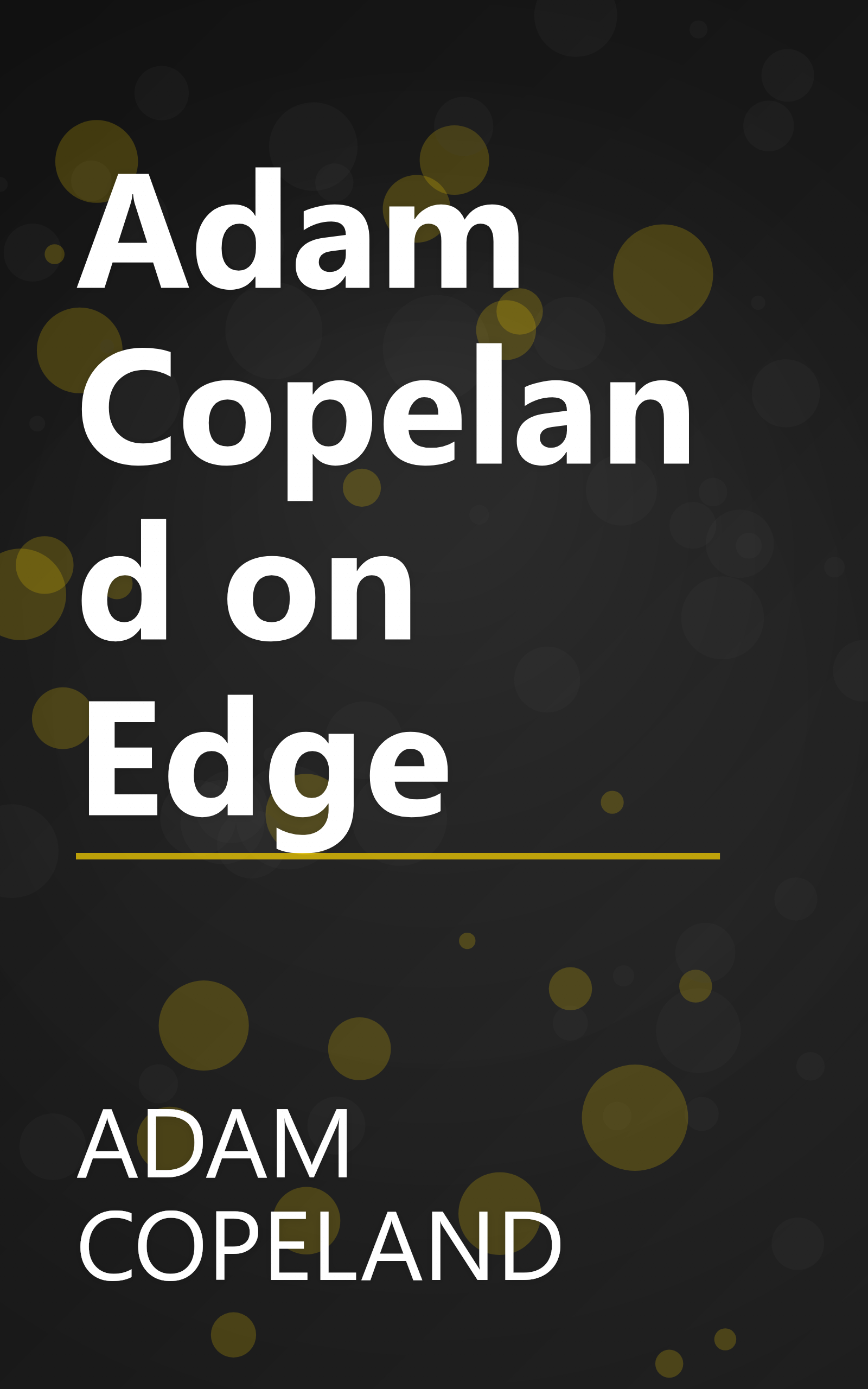 Adam Copeland on Edge book cover