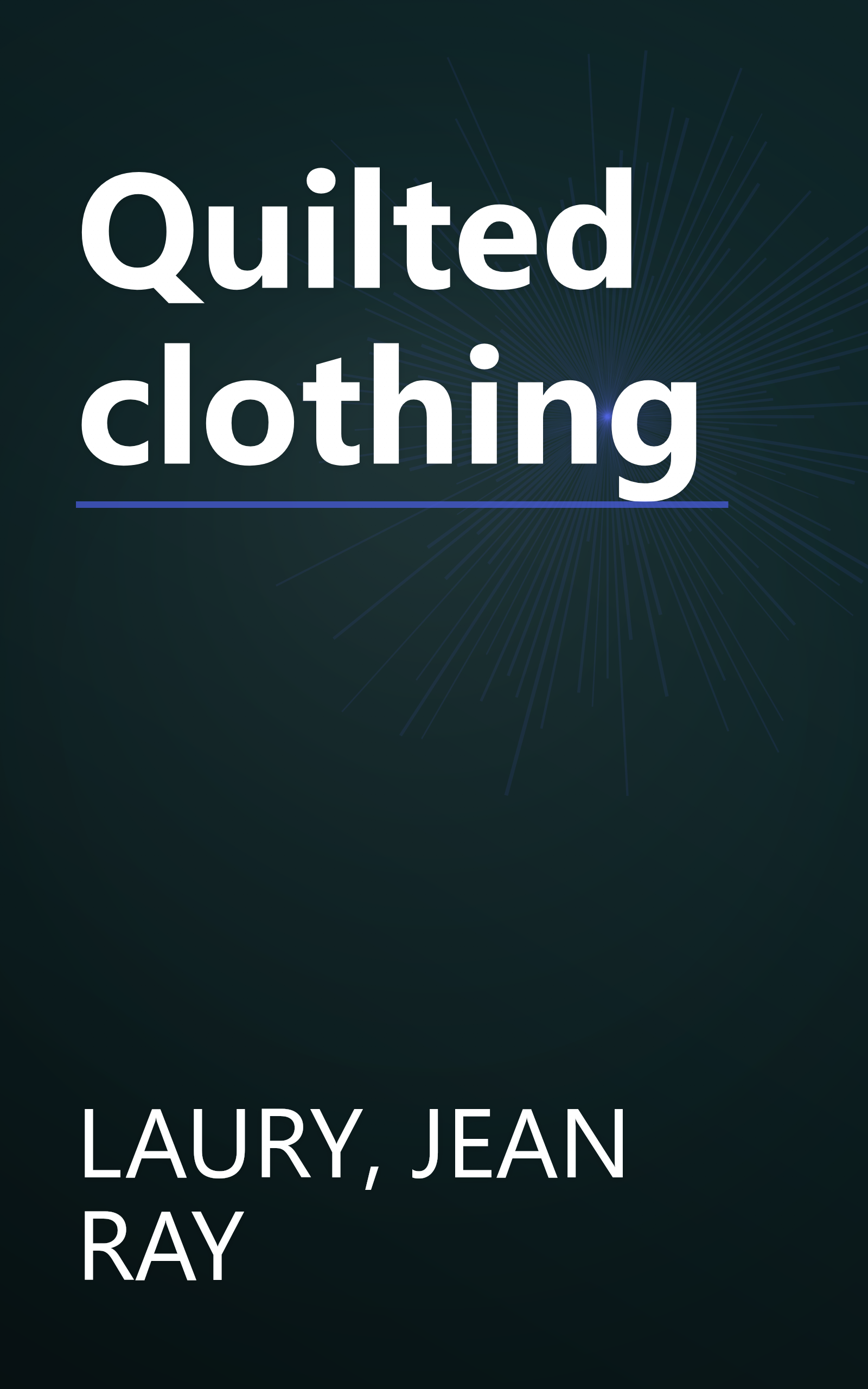 Quilted clothing book cover