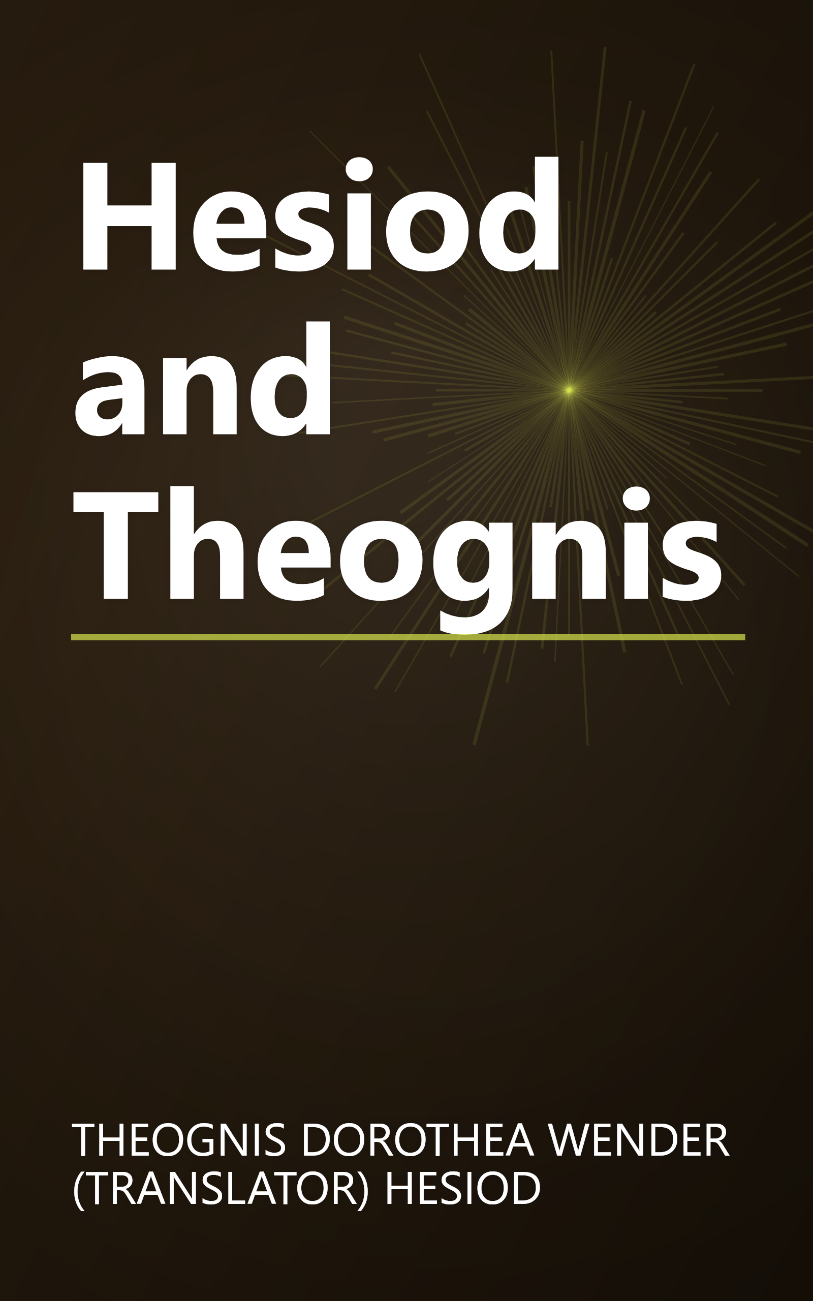 Hesiod and Theognis book cover