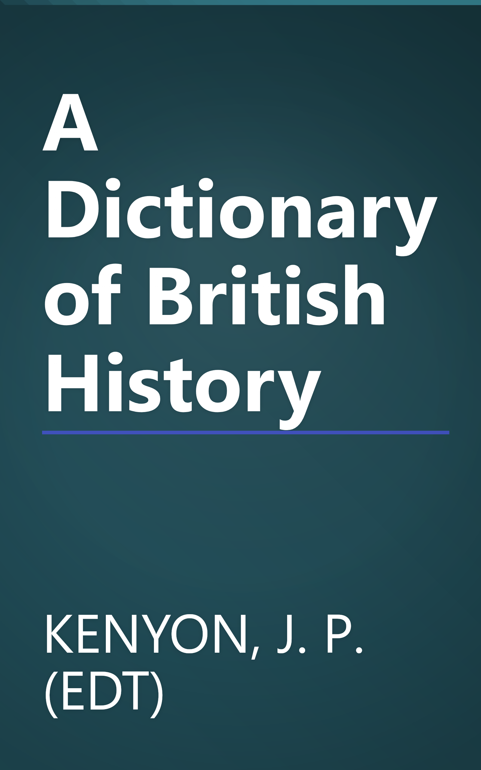 A Dictionary of British History book cover