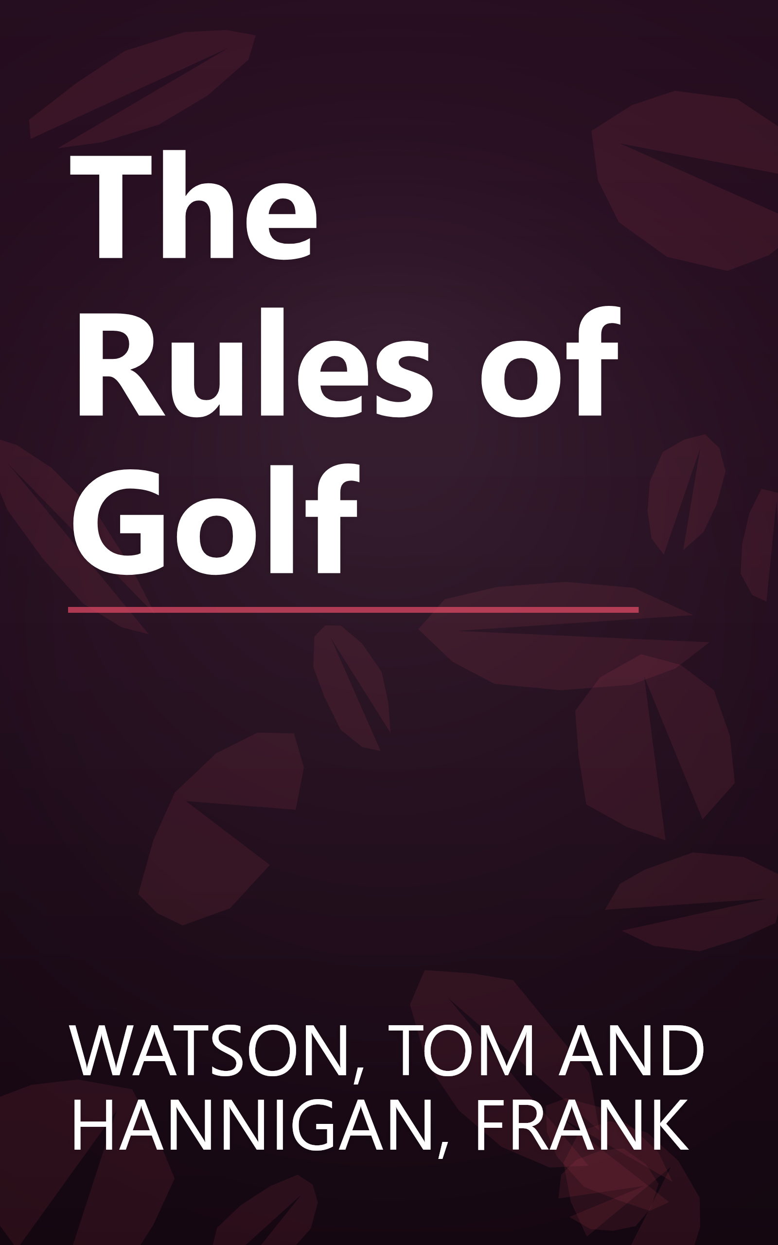 The Rules of Golf book cover