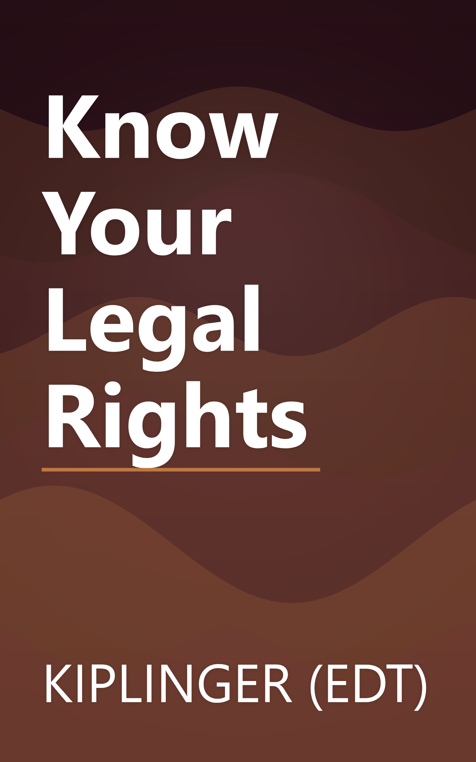 Know Your Legal Rights book cover
