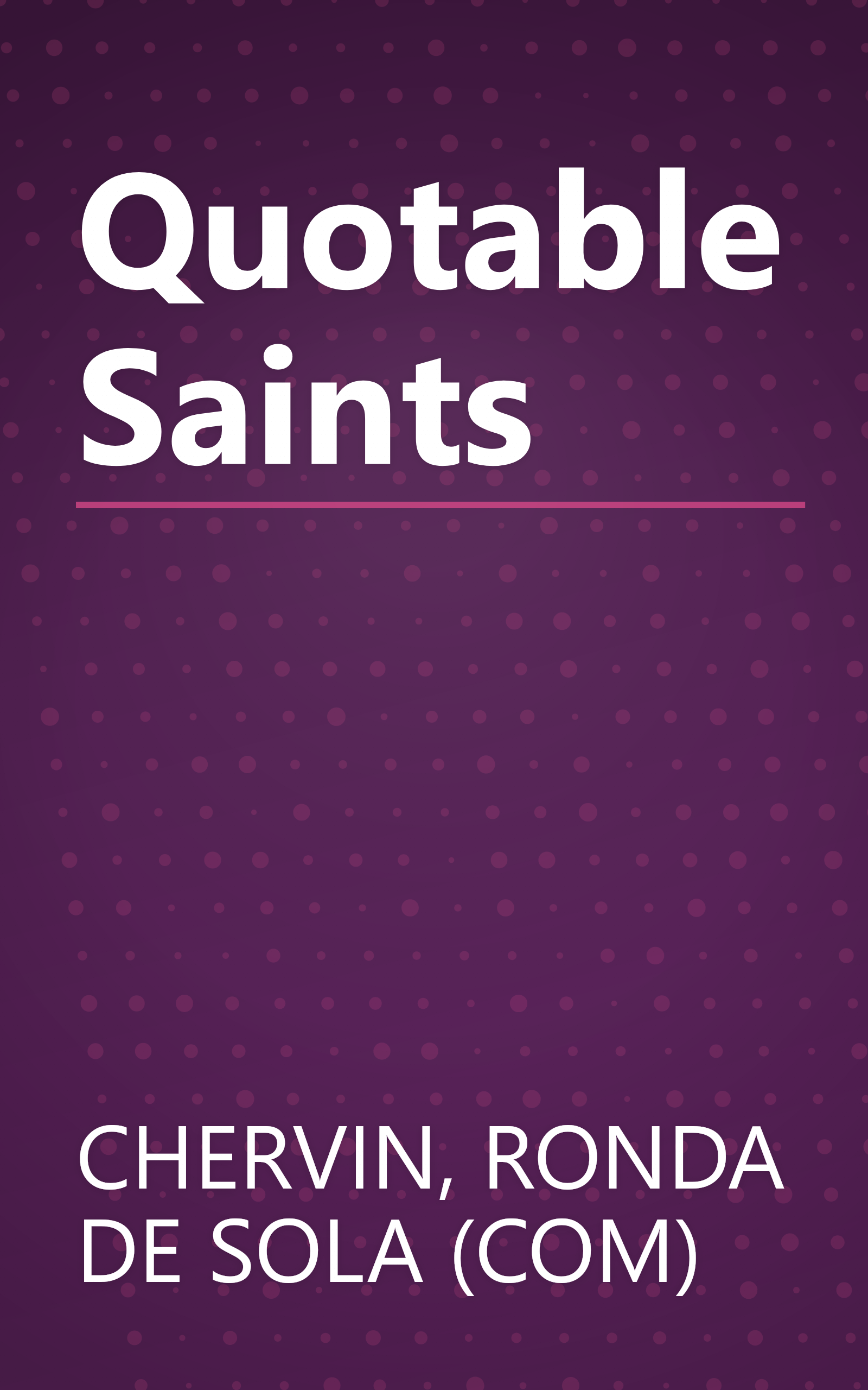 Quotable Saints book cover