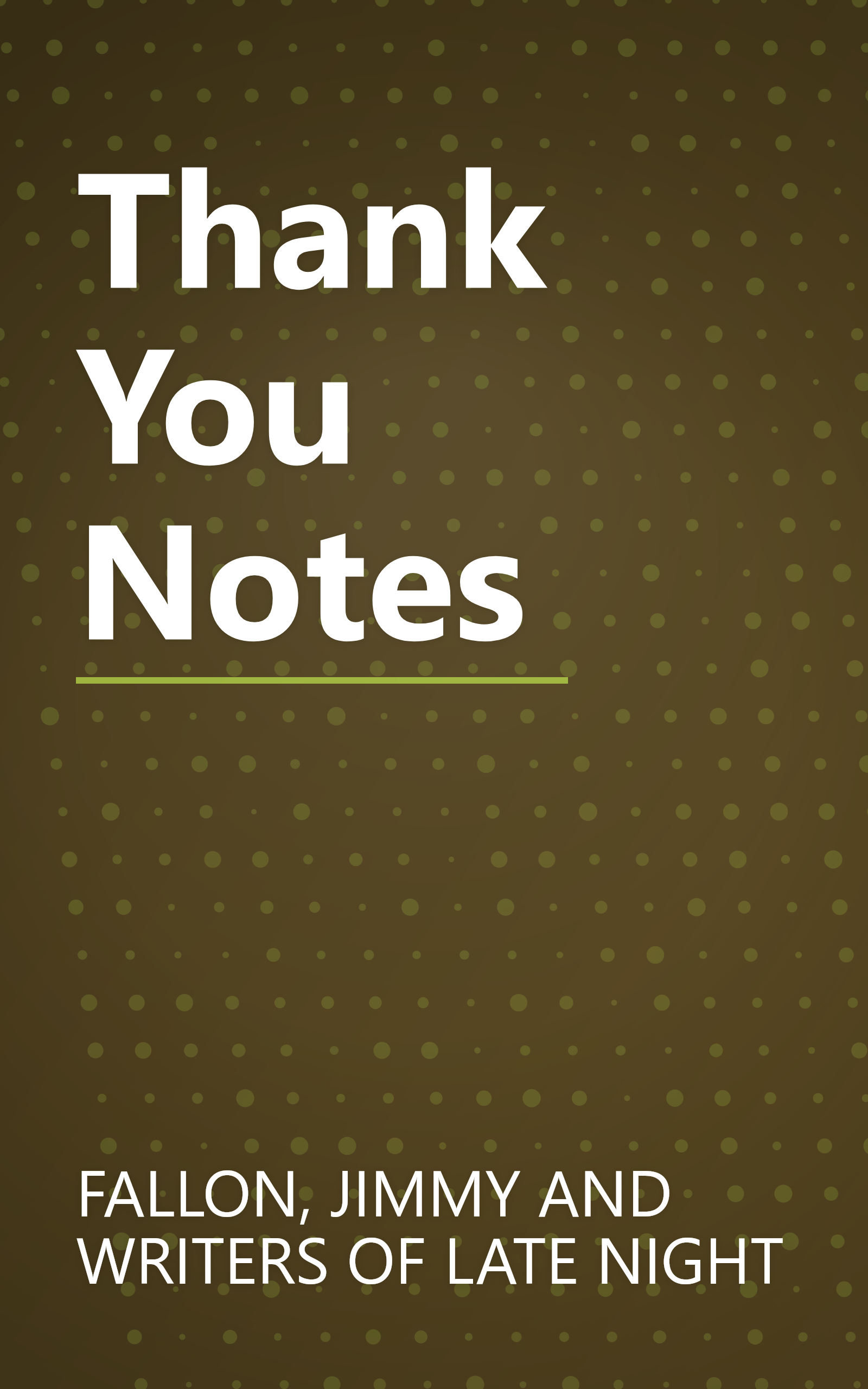 Thank You Notes book cover