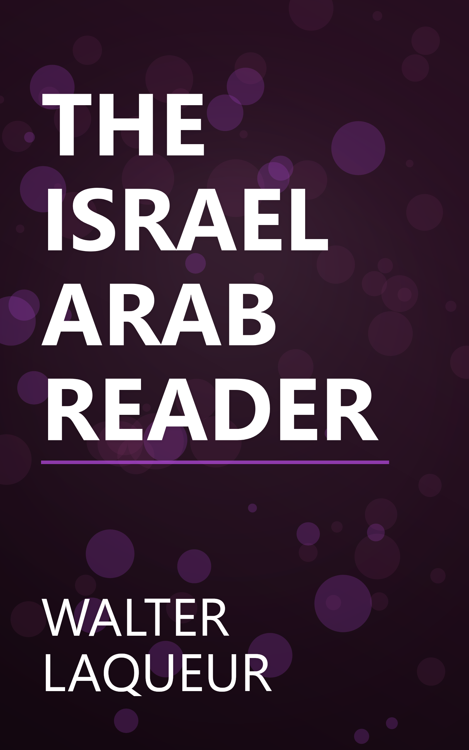 THE ISRAEL ARAB READER book cover