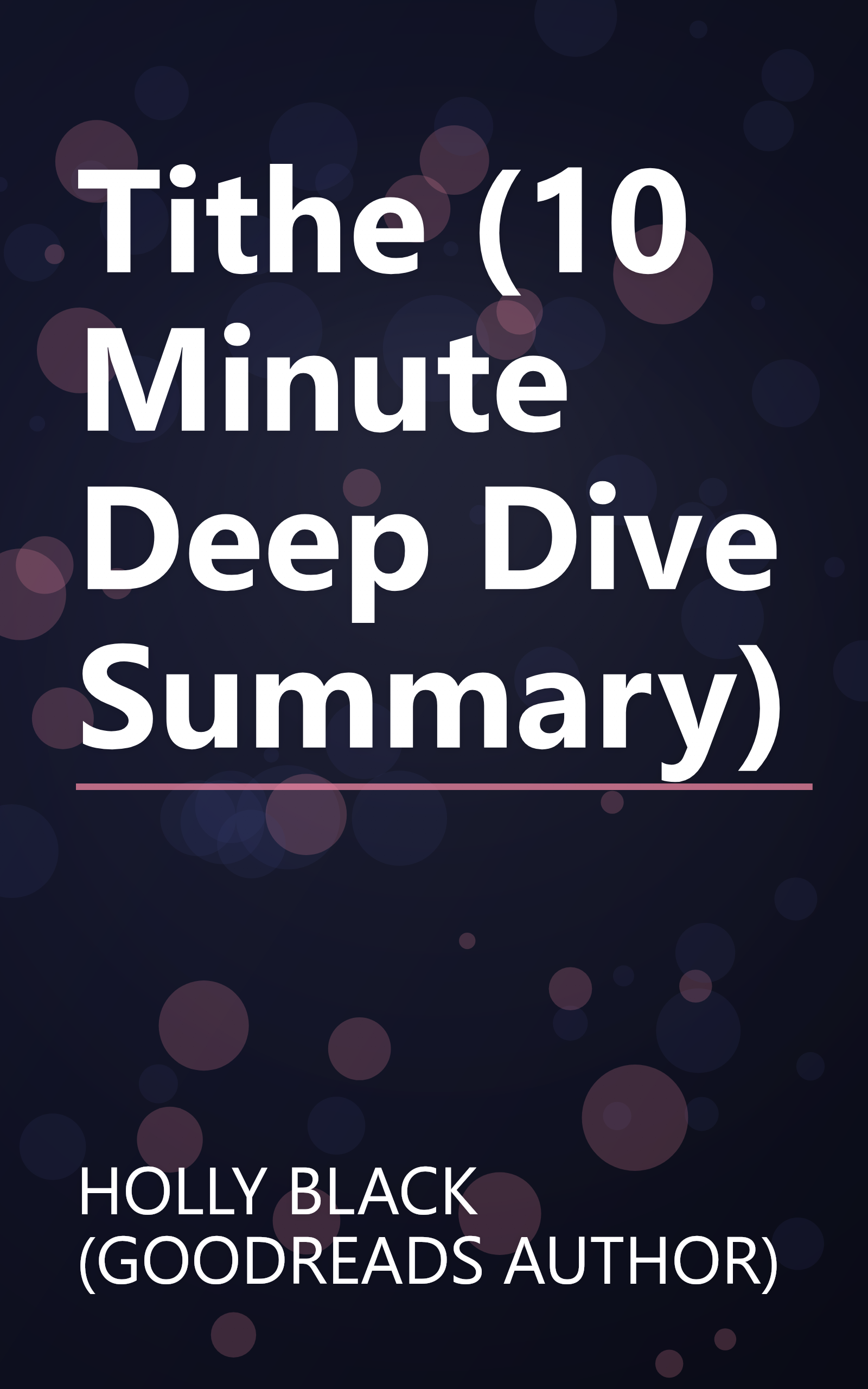 Tithe (10 Minute   Deep Dive Summary) book cover
